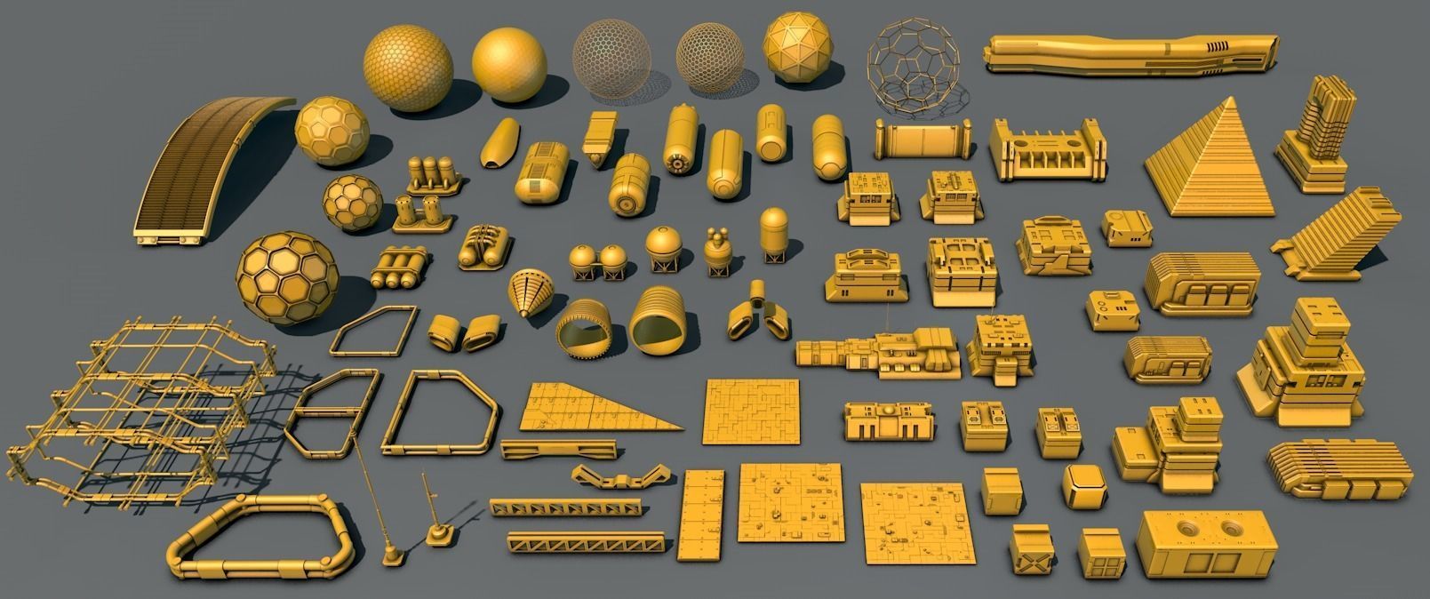 Kitbash Set 01 3D model | CGTrader