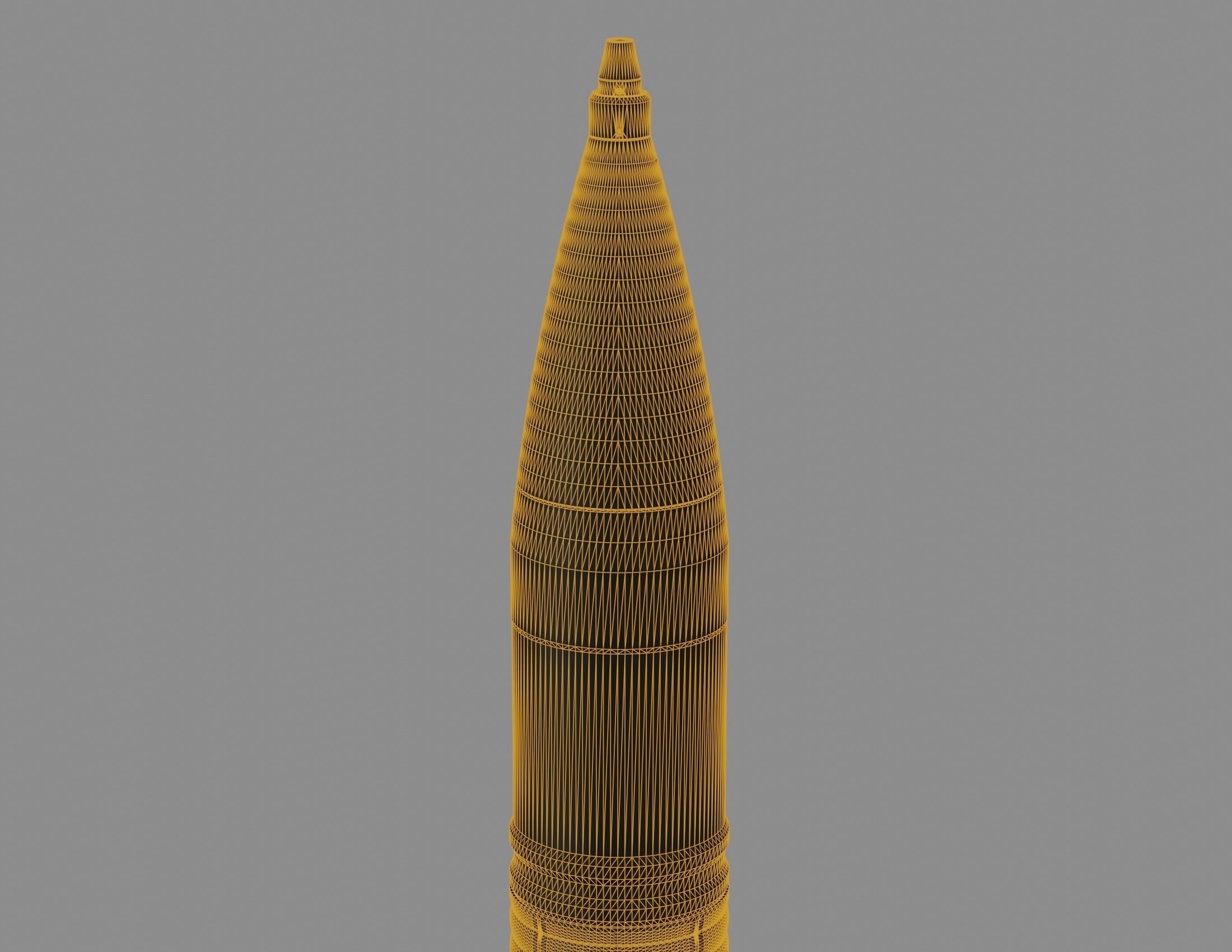 88mm KwK 43 - PaK 43 Patronen --- 1-4 to 1-48 scale models --- 3D model ...