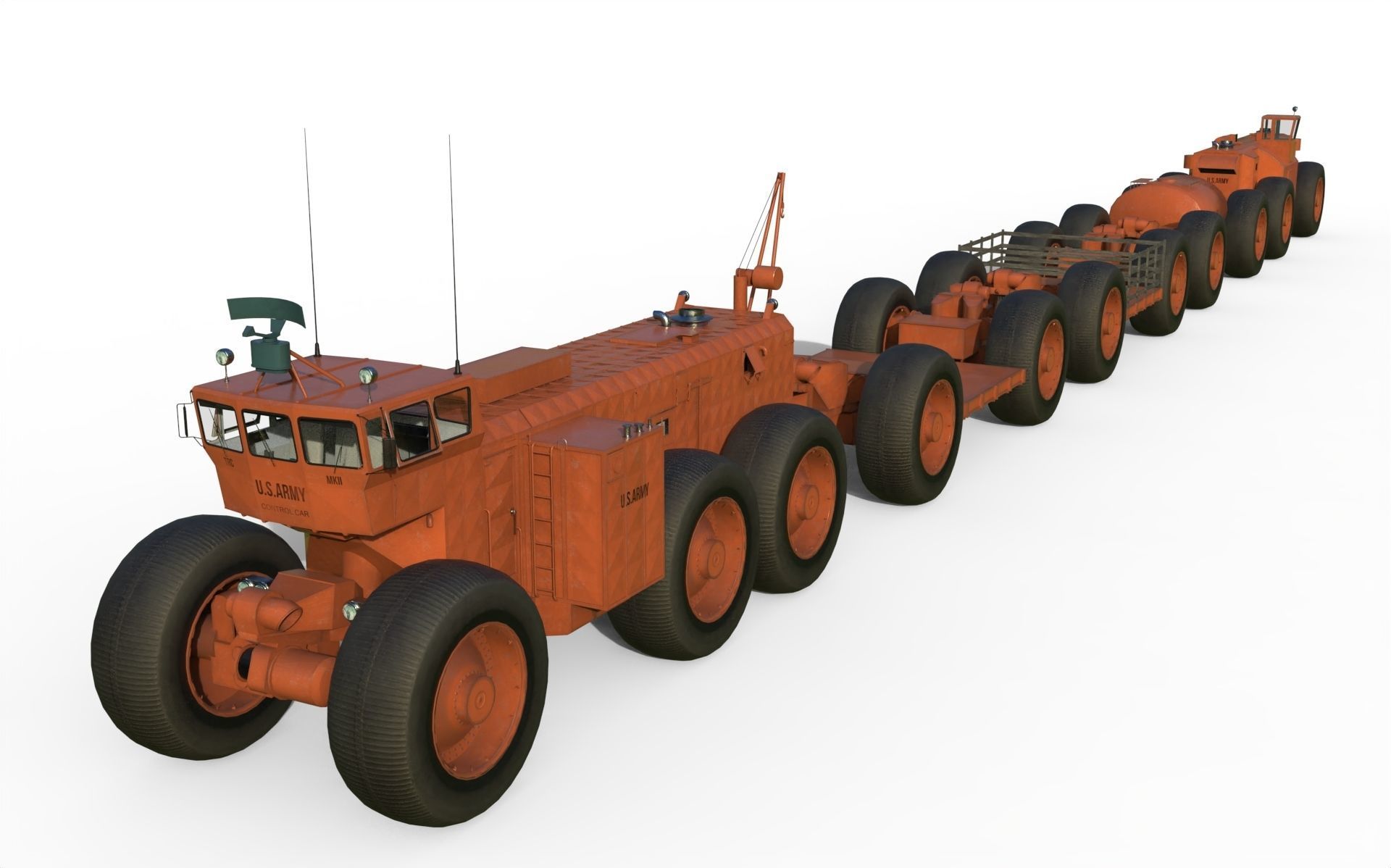 LeTourneau TC-479 mark 2 overland train 3D model | CGTrader