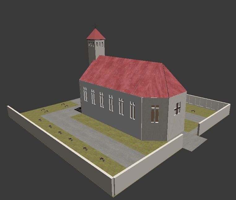 Blender 3D Model Church free 3D model | CGTrader
