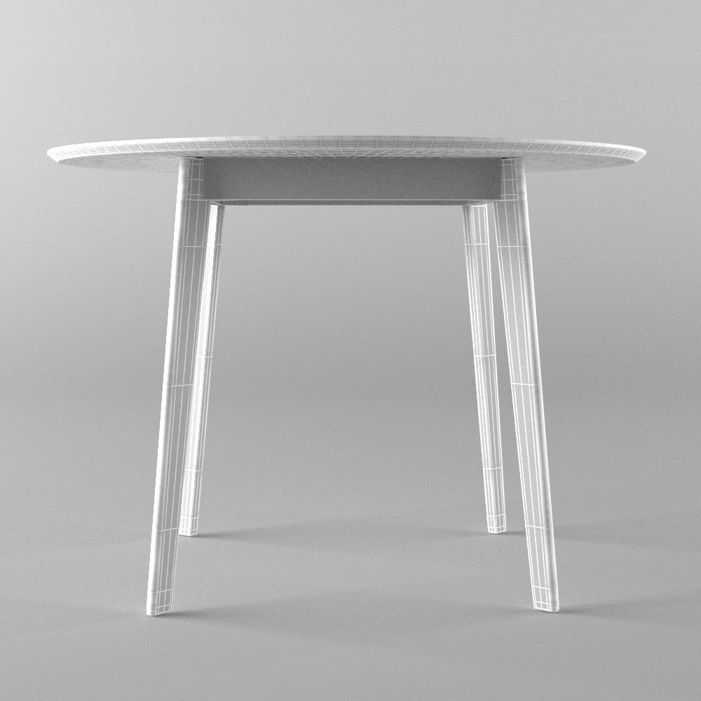 Round dining table 3d model 3D model | CGTrader
