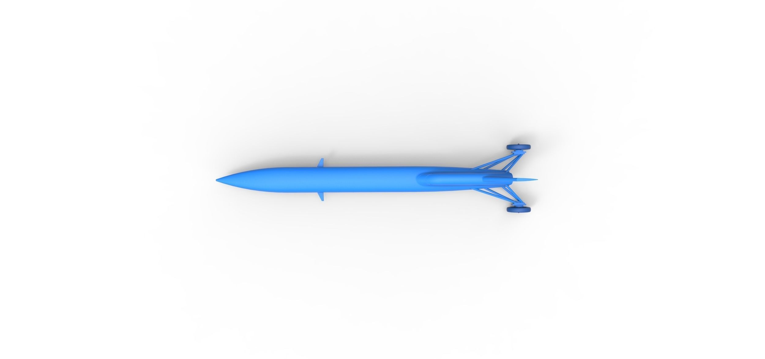 Blue Flame jet car 3D model 3D printable | CGTrader