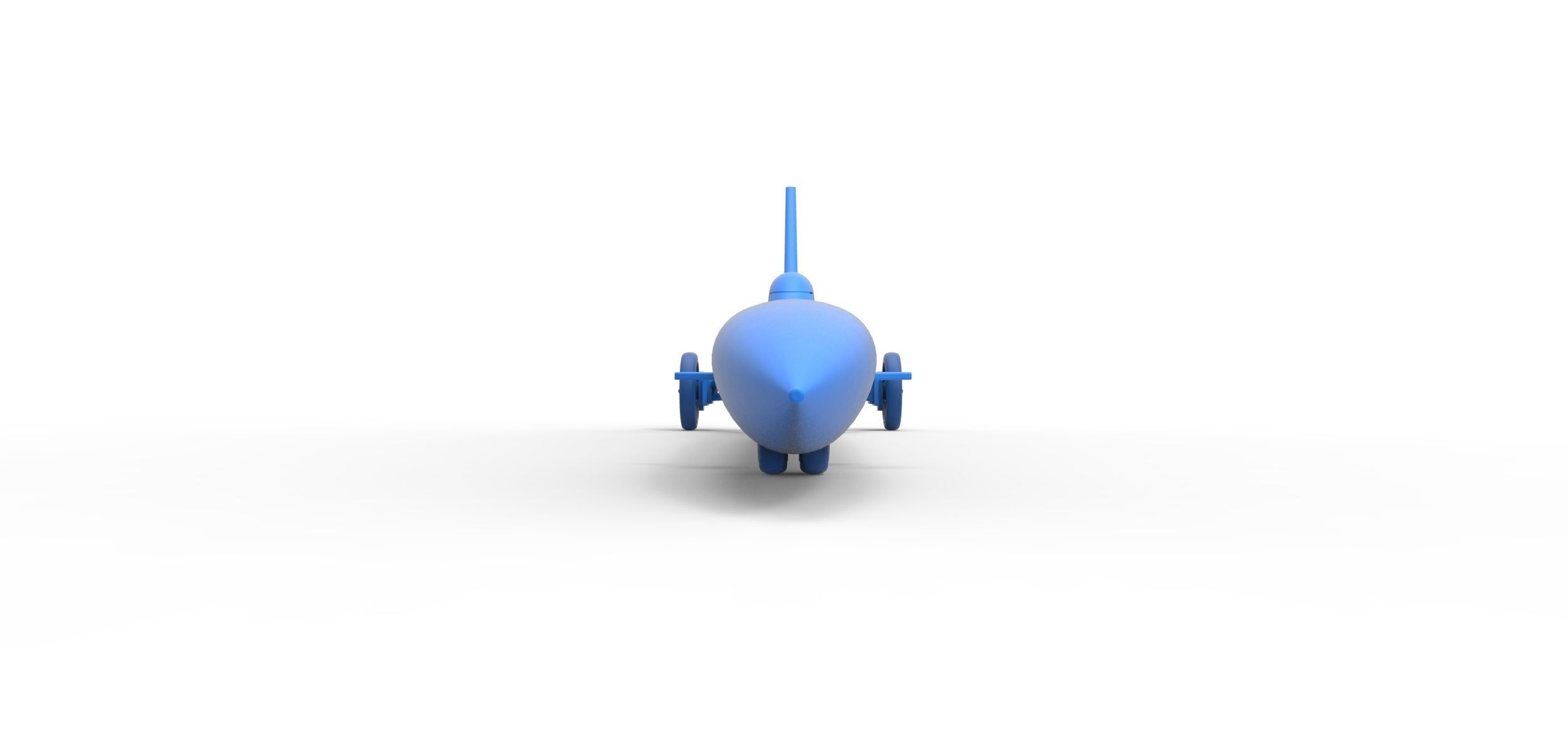 Blue Flame jet car 3D model 3D printable | CGTrader