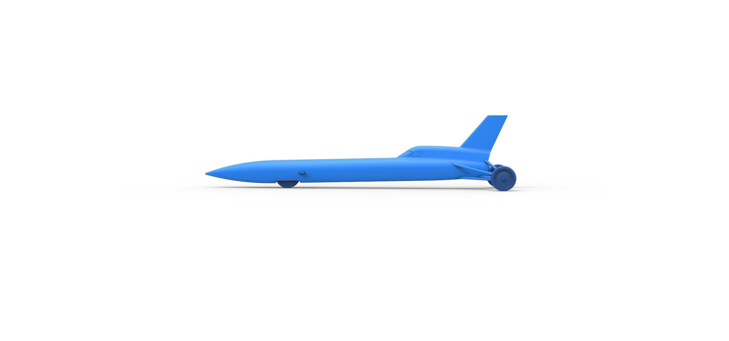Blue Flame jet car 3D model 3D printable | CGTrader