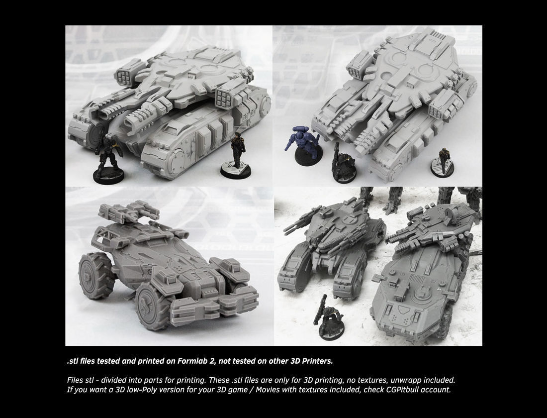 MK3-Tank 3D Print futuristic tank 3D model 3D printable | CGTrader