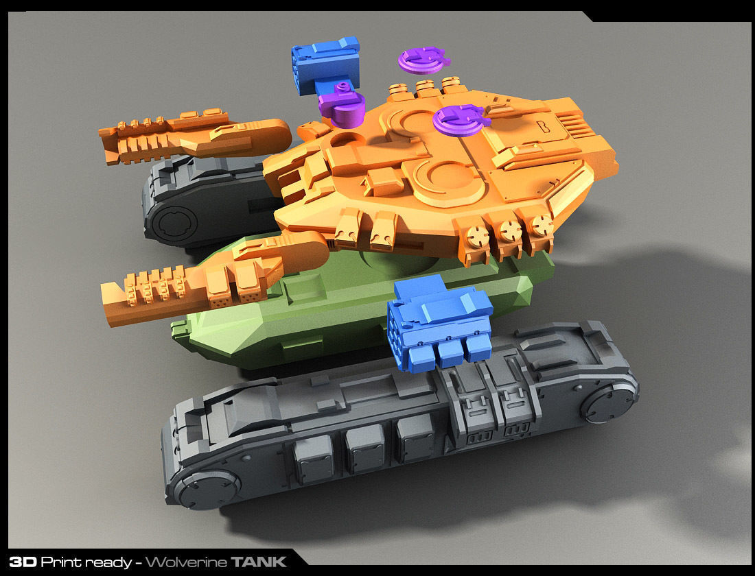MK3-Tank 3D Print futuristic tank 3D model 3D printable | CGTrader