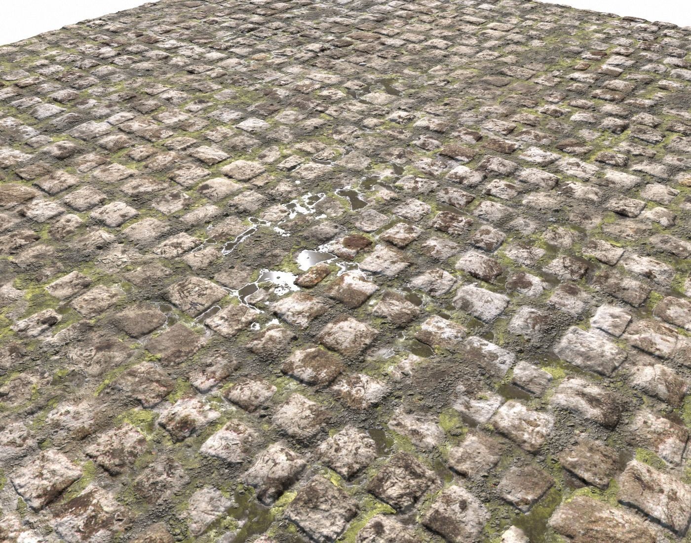 Cobblestone Road Texture PBR Texture | CGTrader