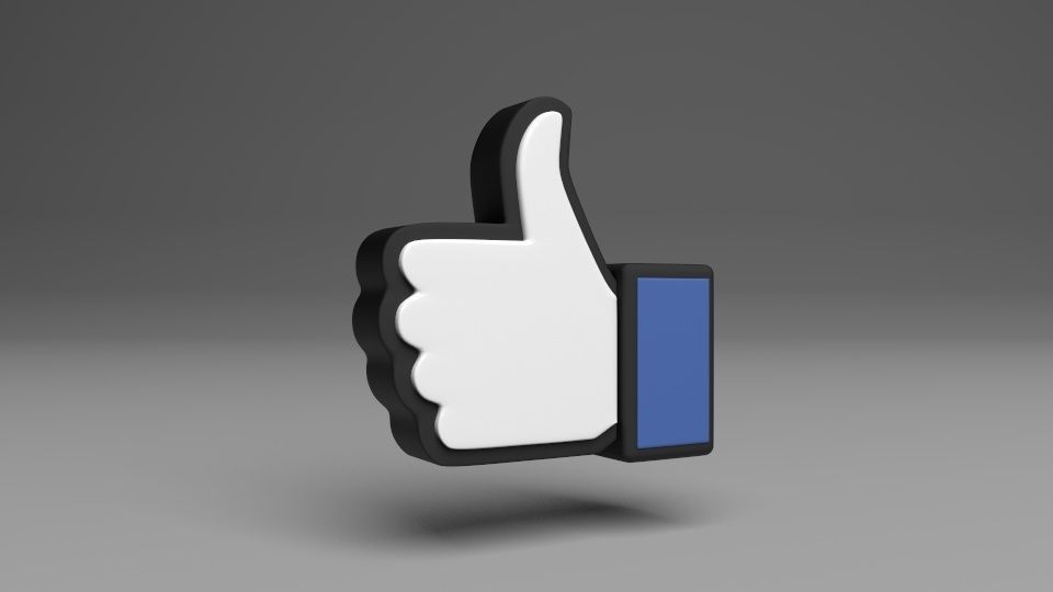 like Facebook free model free 3D model | CGTrader
