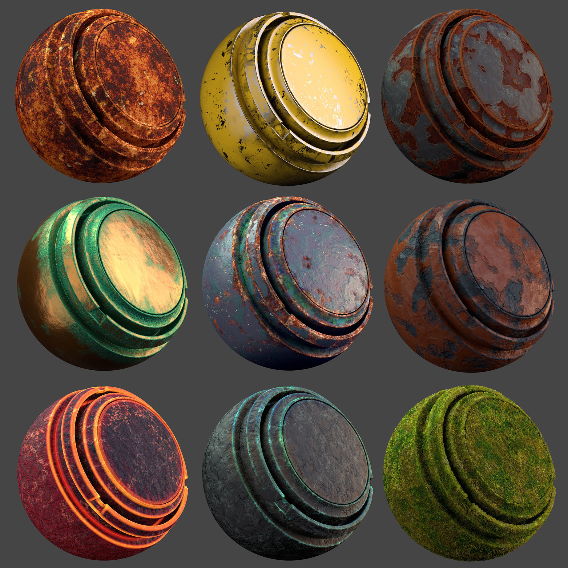 Procedural edge wear - masks and materials - RedShift Texture | CGTrader