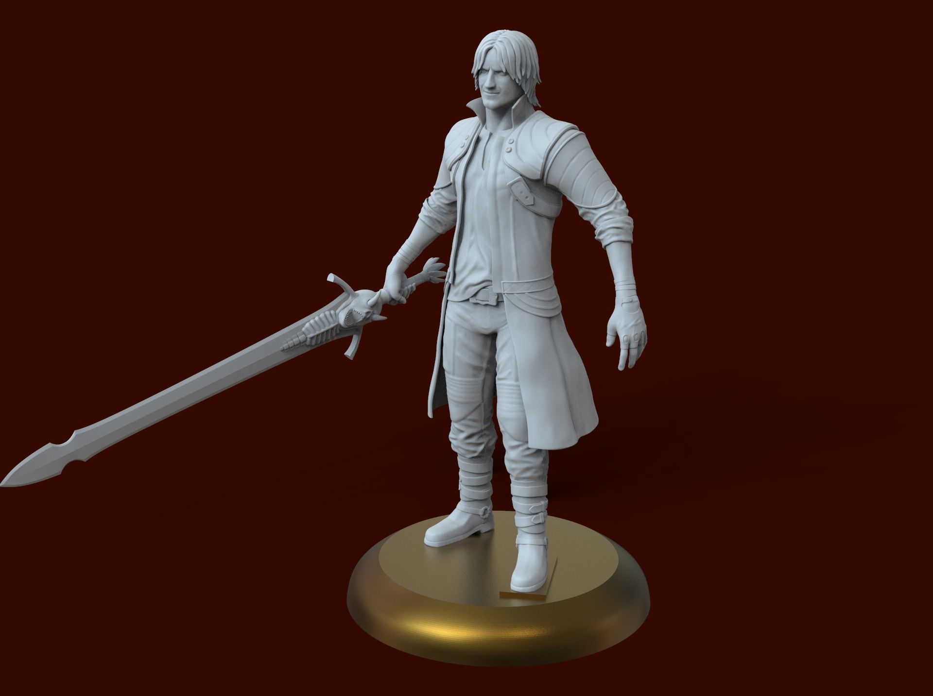 Devil May Cry character Dante 3D model 3D printable | CGTrader
