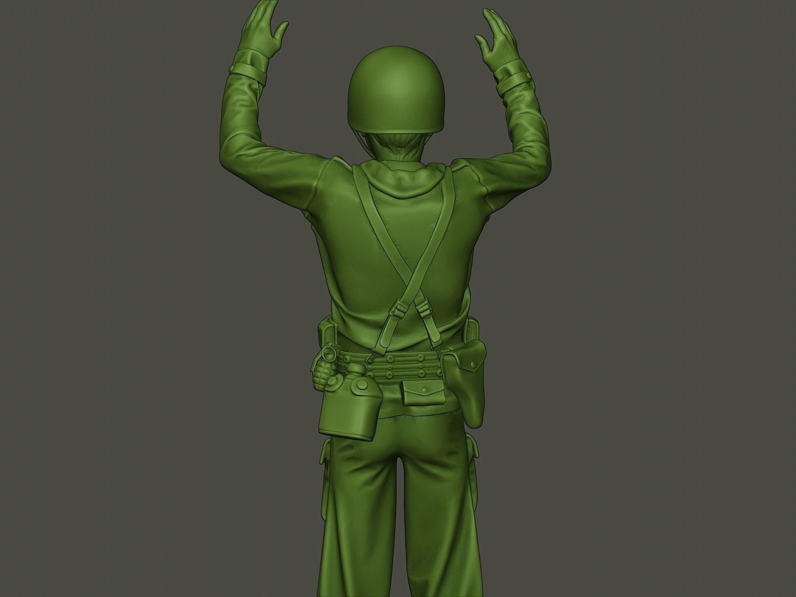 American soldier ww2 surrender A2 3D model 3D printable | CGTrader