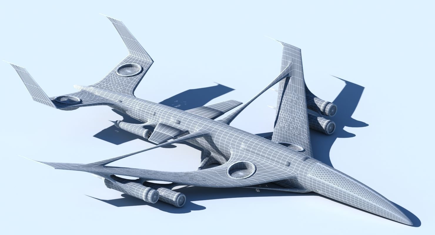 Future Airliner 3D 3D model | CGTrader