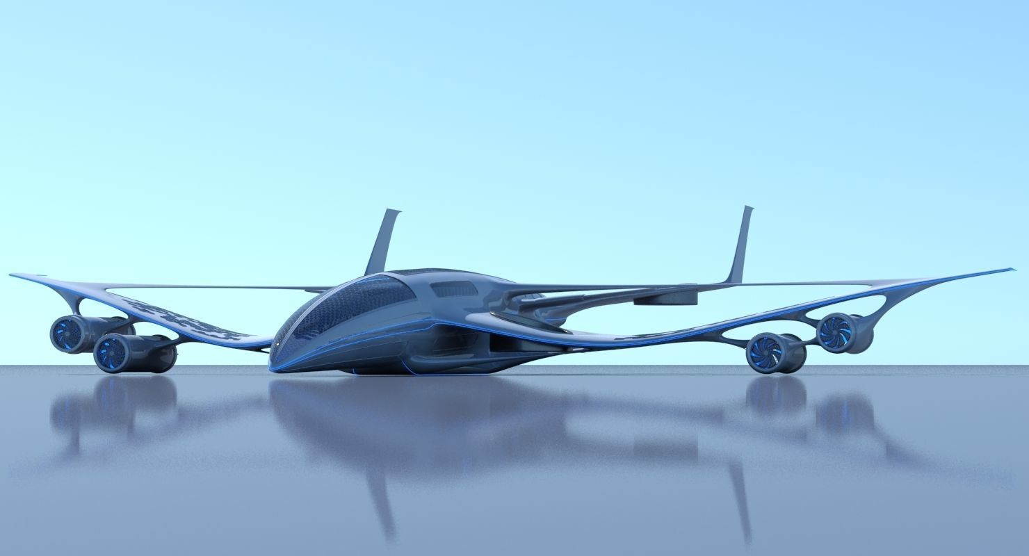 Future Airliner 3D 3D model | CGTrader