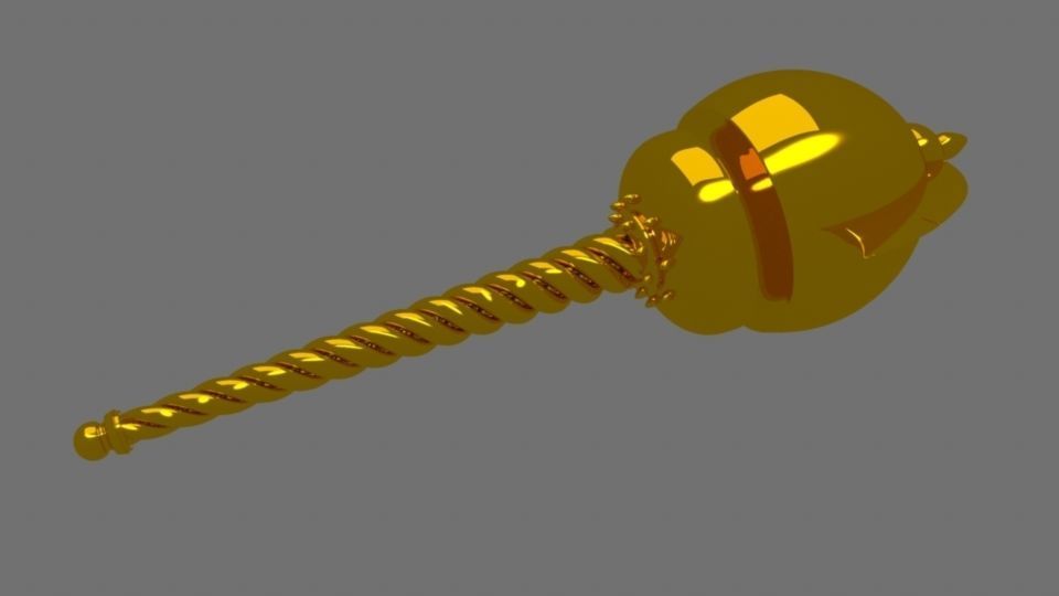 3D model GADA Weapon of the Hindu God Hanuman And MACE VR / AR / low ...