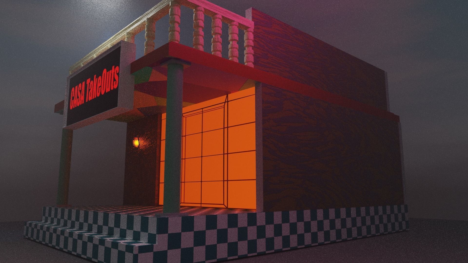 Fast Food Restaurant free VR / AR / low-poly 3D model | CGTrader