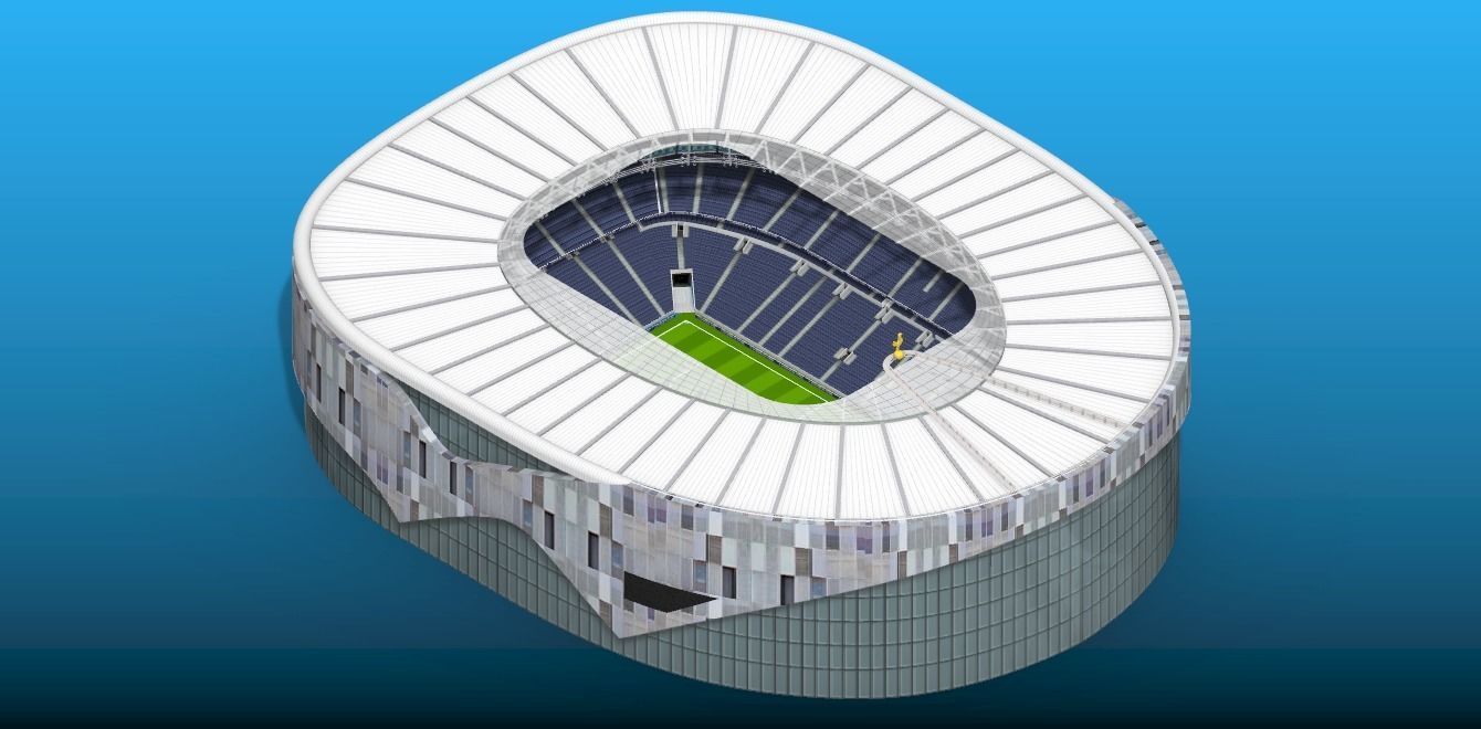 3D model Tottenham Hotspur Stadium VR / AR / low-poly | CGTrader