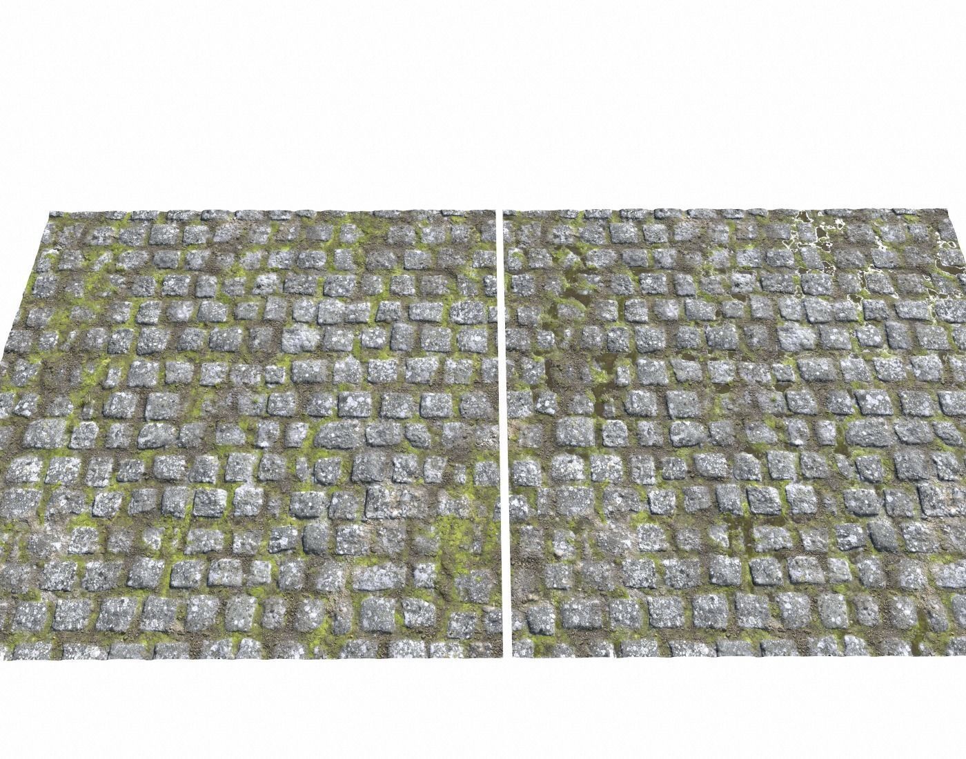 Cobblestone Road 6 PBR Texture | CGTrader