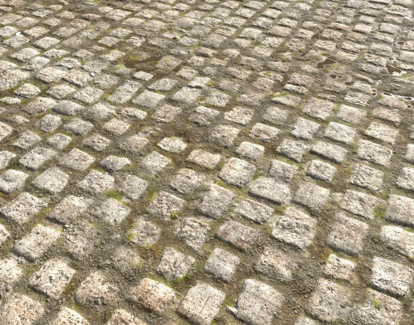 Cobblestone Road 10 PBR Texture | CGTrader
