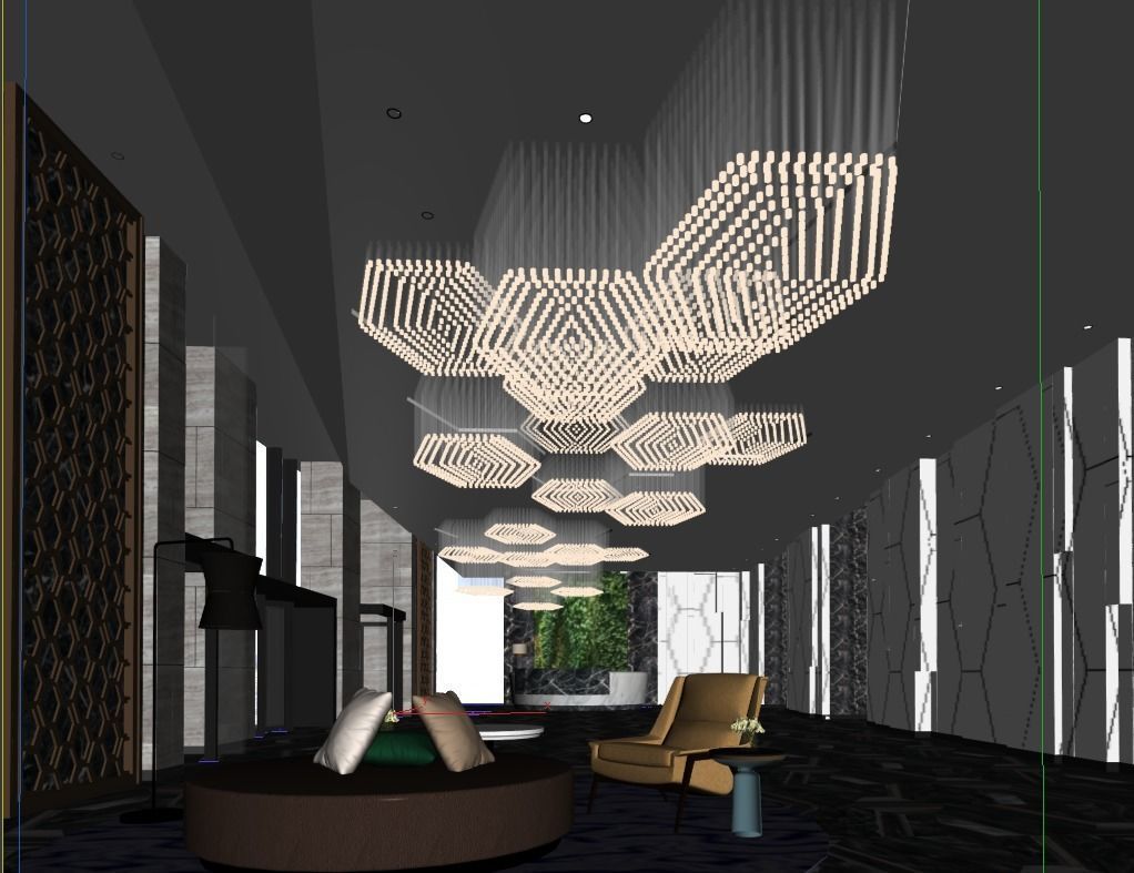 hotel lobby 3D model | CGTrader