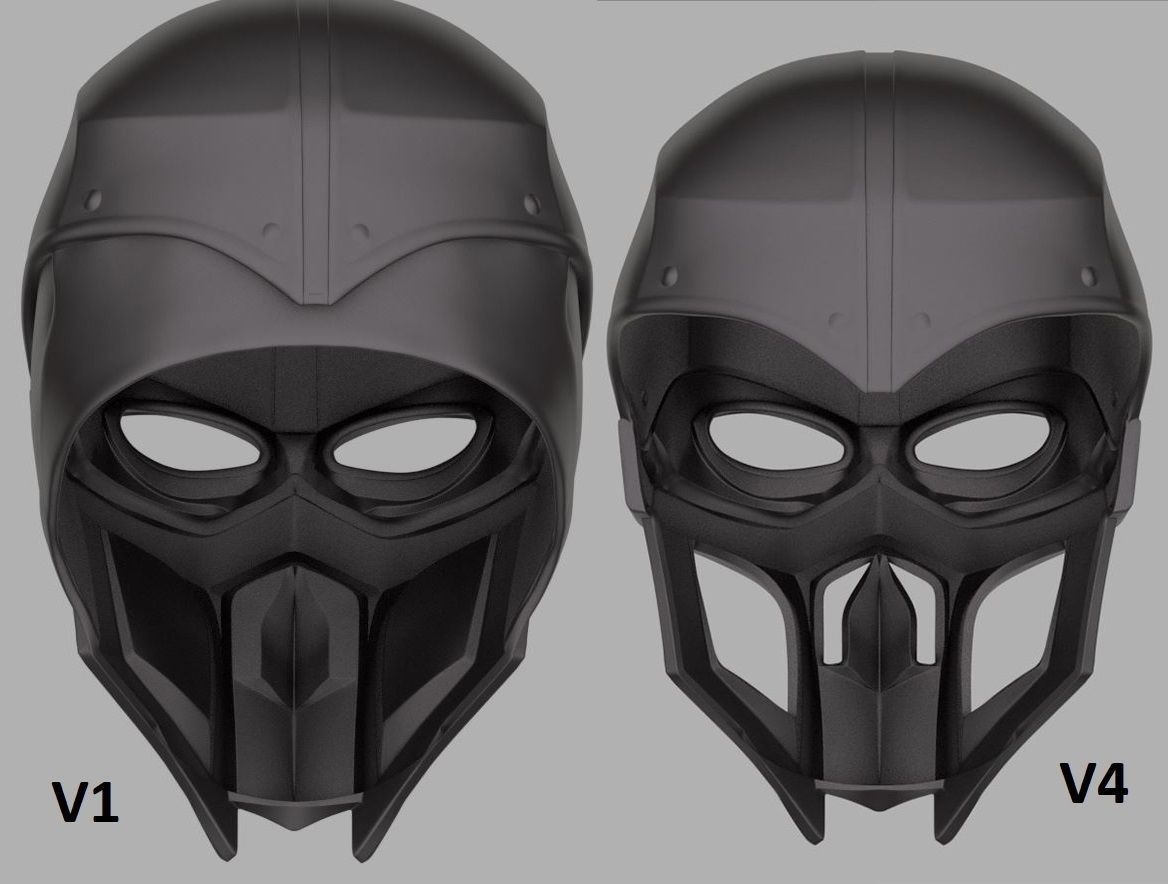 Noob Saibot mask for face from Mortal Kombat 11 3D model 3D printable ...