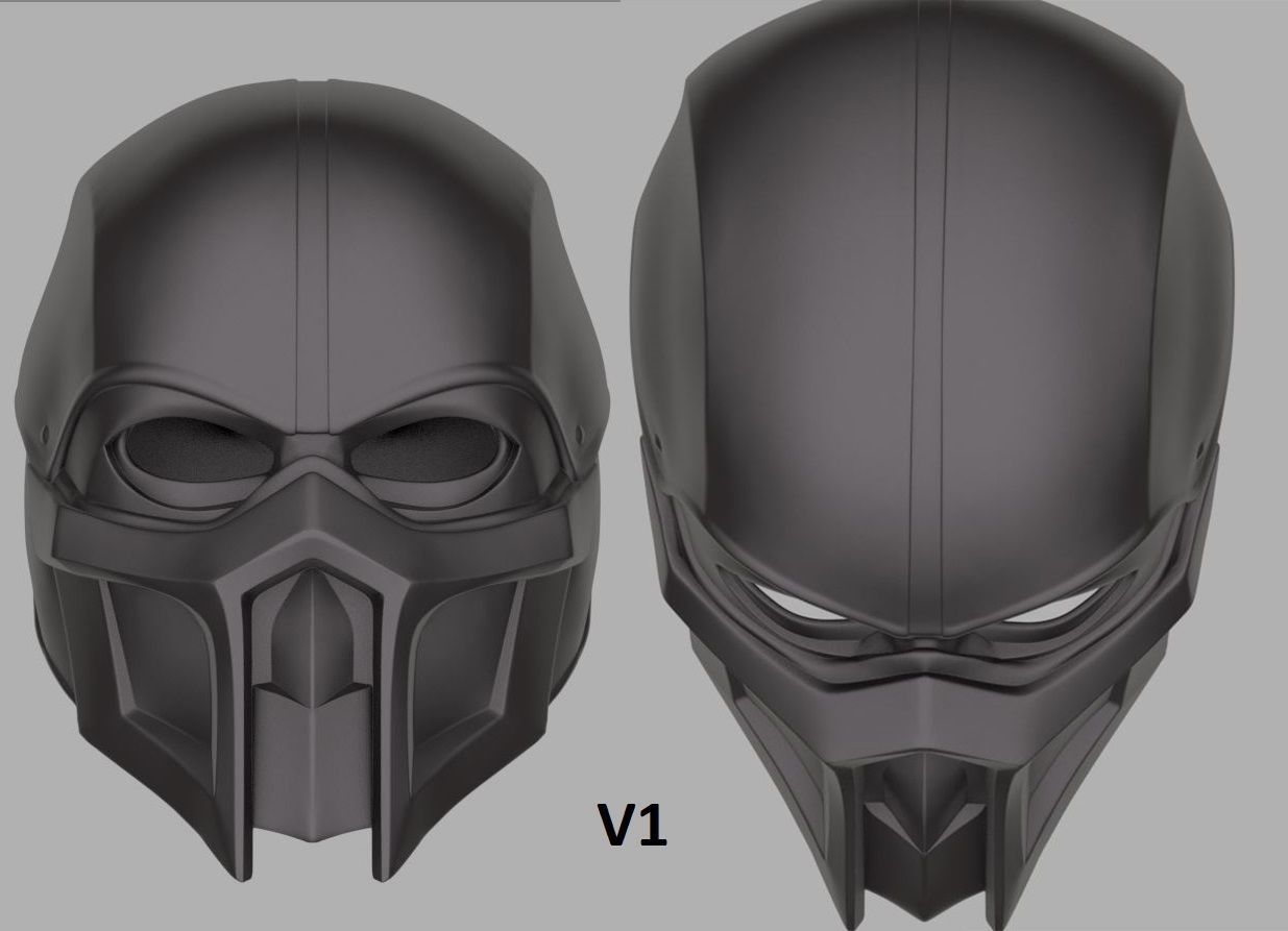 Noob Saibot mask for face from Mortal Kombat 11 3D model 3D printable ...