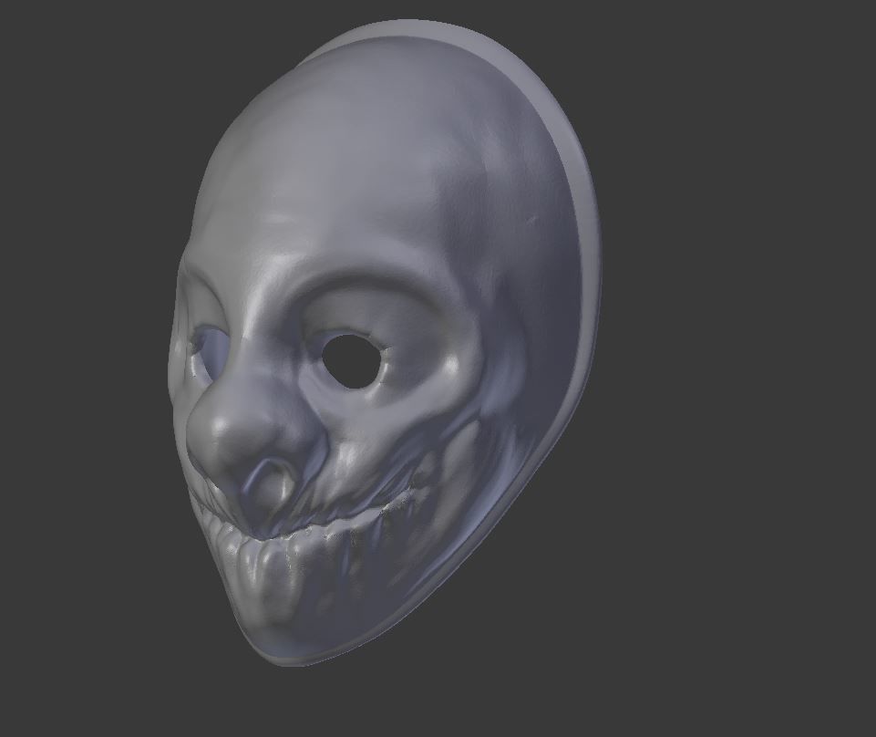 Wolf mask for face from PayDay 2 3D model 3D printable | CGTrader