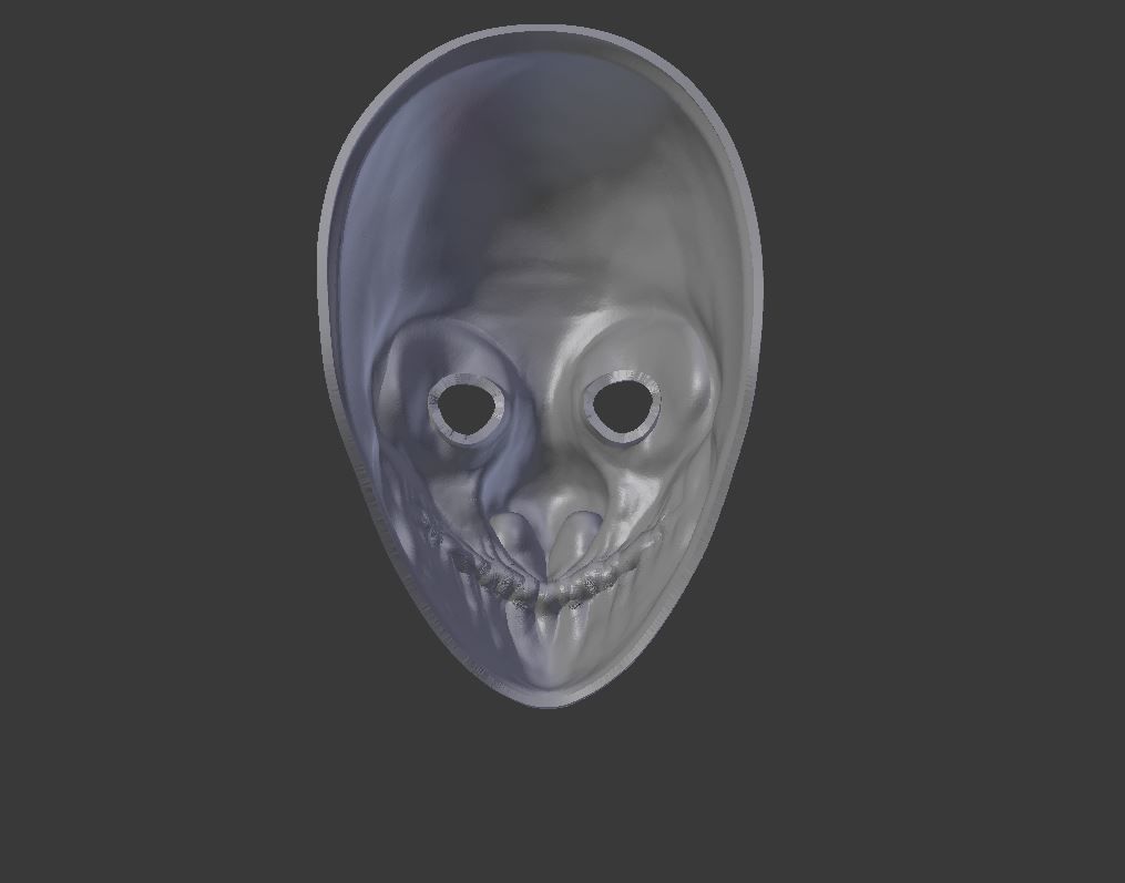 Wolf mask for face from PayDay 2 3D model 3D printable | CGTrader