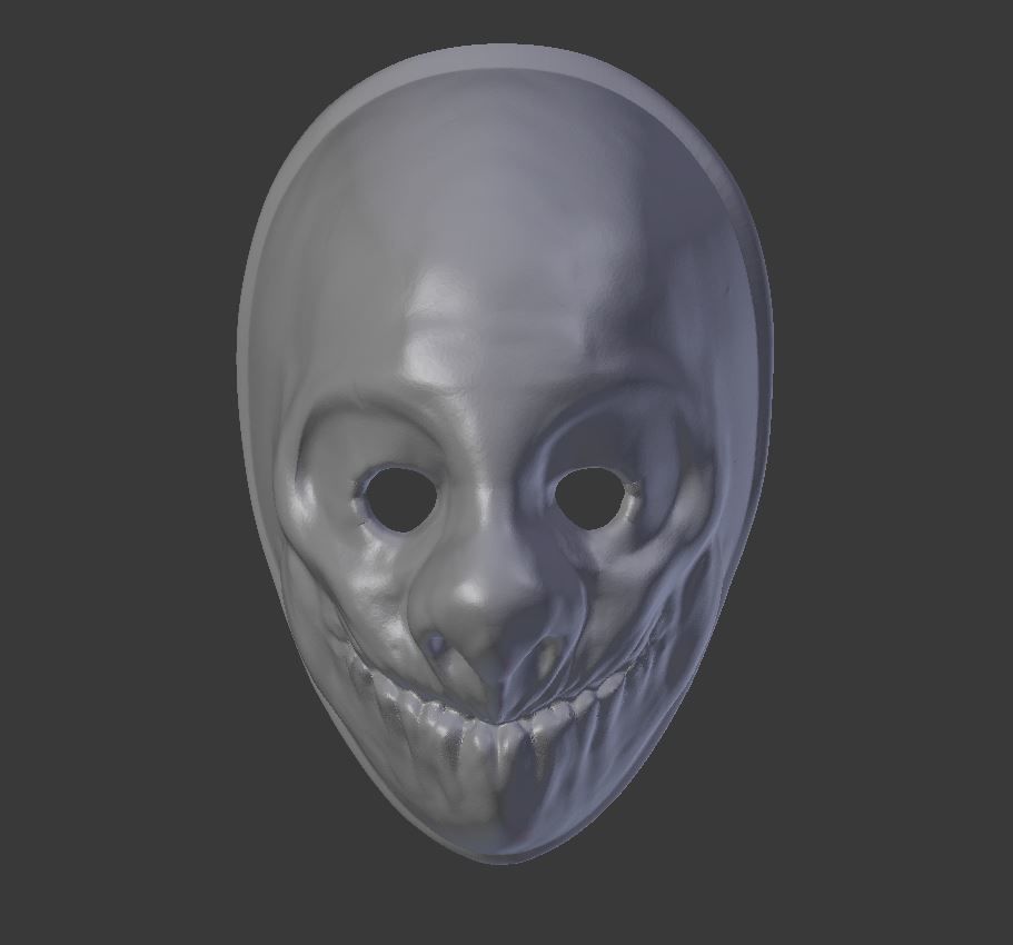 Wolf mask for face from PayDay 2 3D model 3D printable | CGTrader