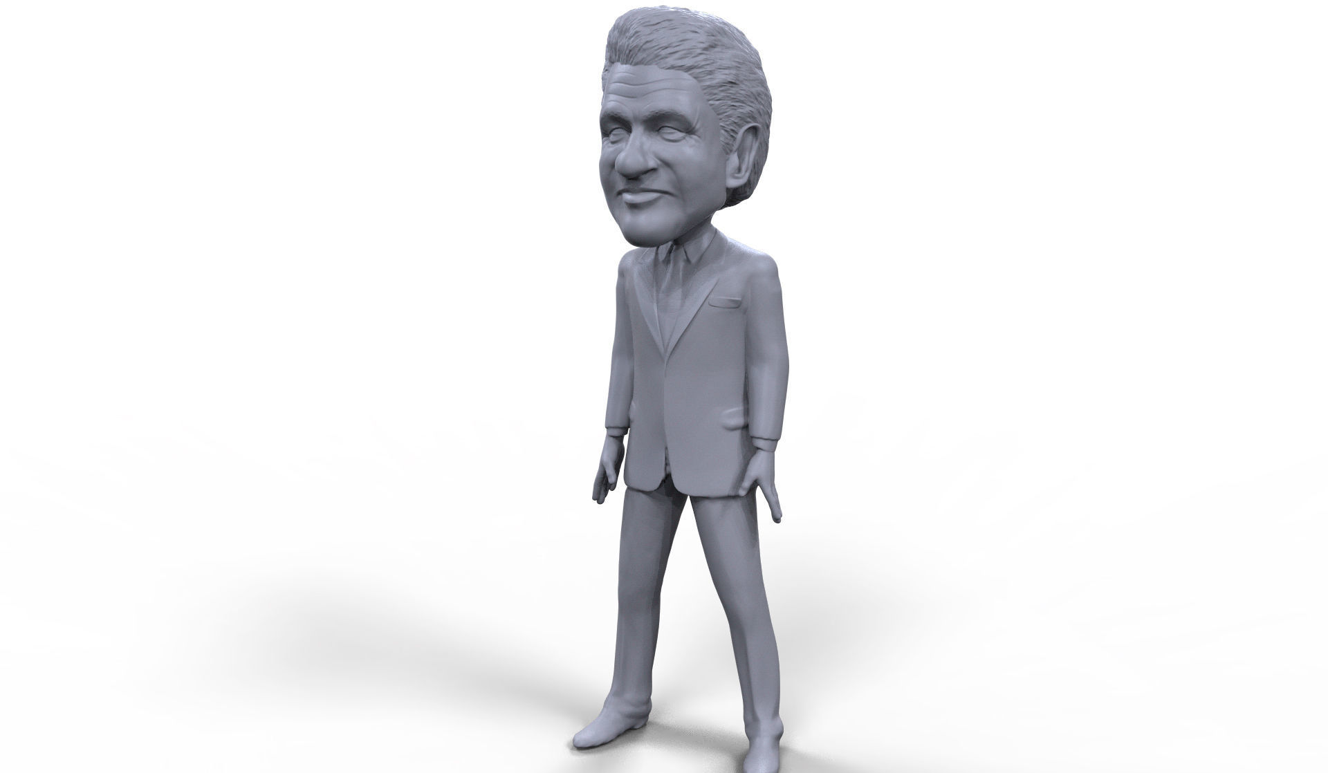 Bill Clinton stylized high quality 3D printable miniature 3D model 3D ...