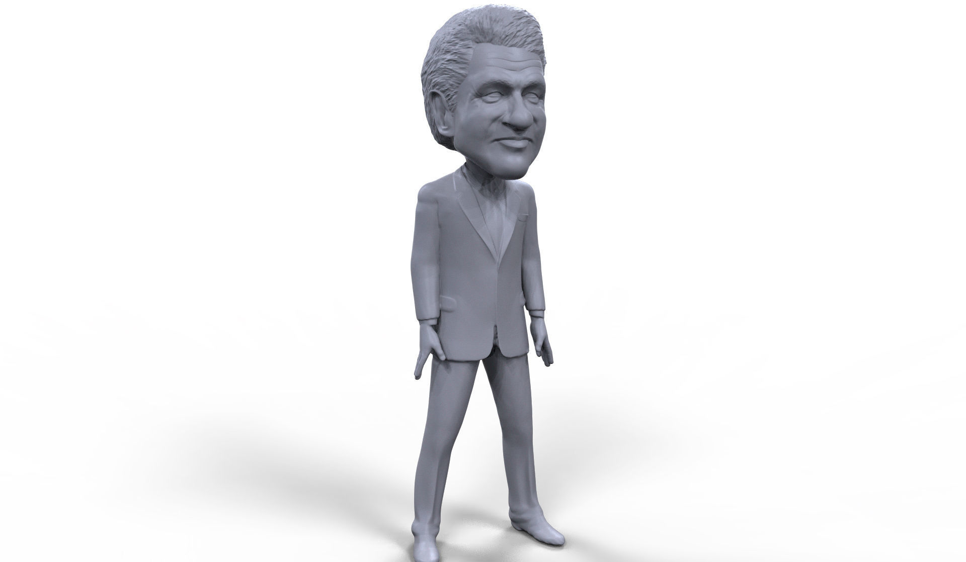 Bill Clinton stylized high quality 3D printable miniature 3D model 3D ...