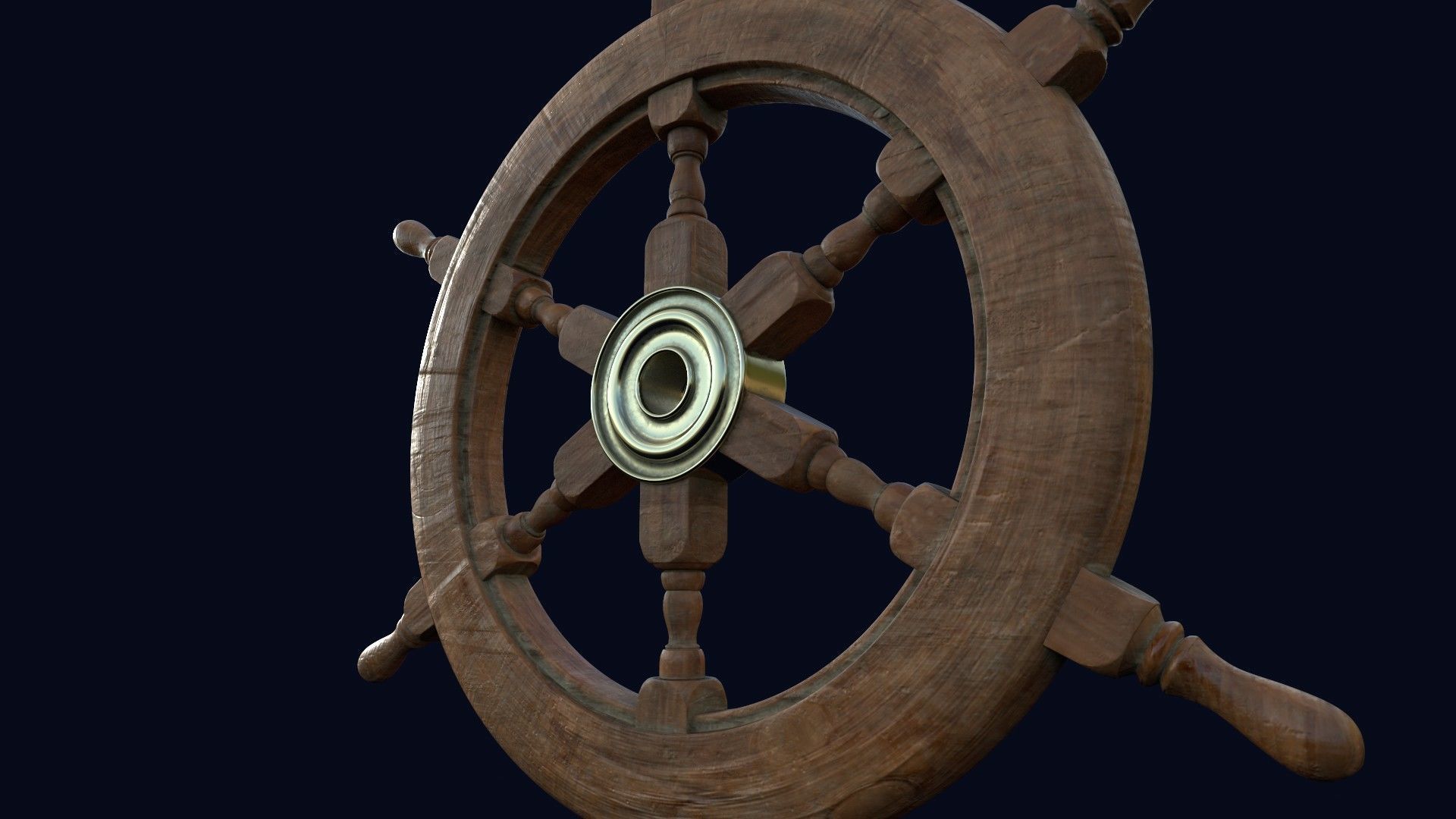 3D model Ship Navigation Steering wheel VR / AR / low-poly | CGTrader