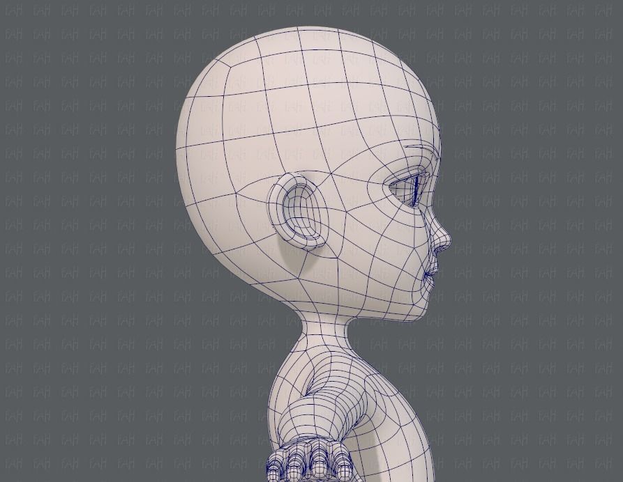 3D model Base mesh girl characterV13 VR / AR / low-poly | CGTrader