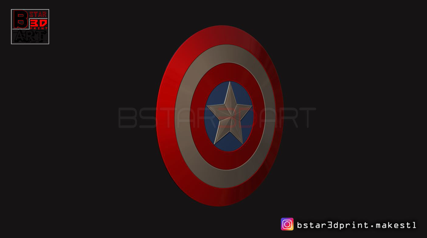 The captain America Shield - Infinity War - Endgame - Marvel 3D model ...