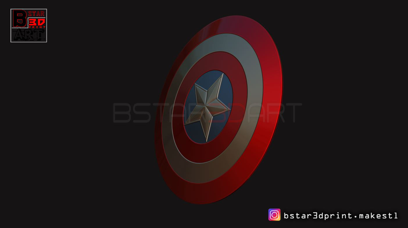 The captain America Shield - Infinity War - Endgame - Marvel 3D model ...