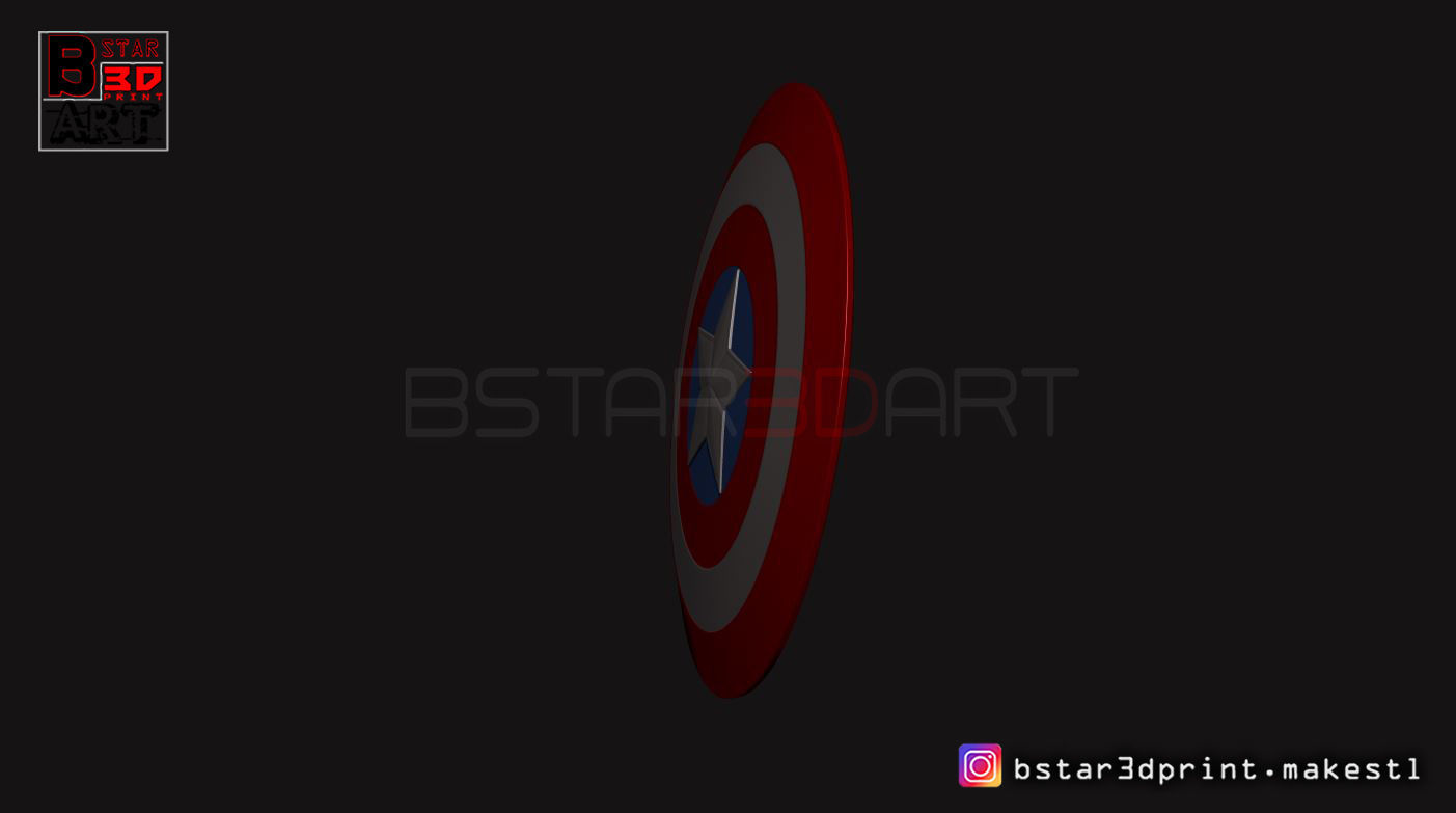 The captain America Shield - Infinity War - Endgame - Marvel 3D model ...