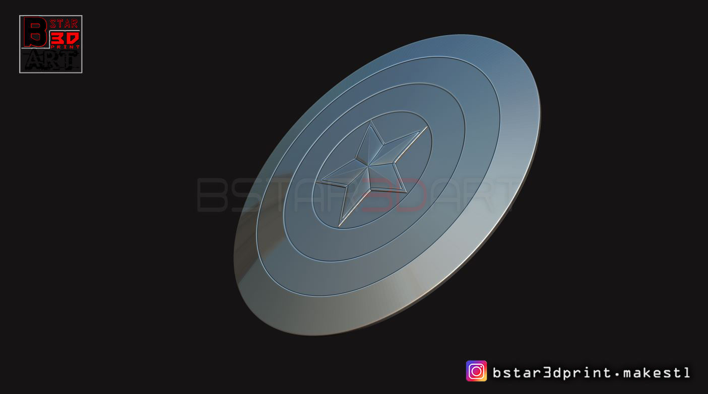 The captain America Shield - Infinity War - Endgame - Marvel 3D model ...