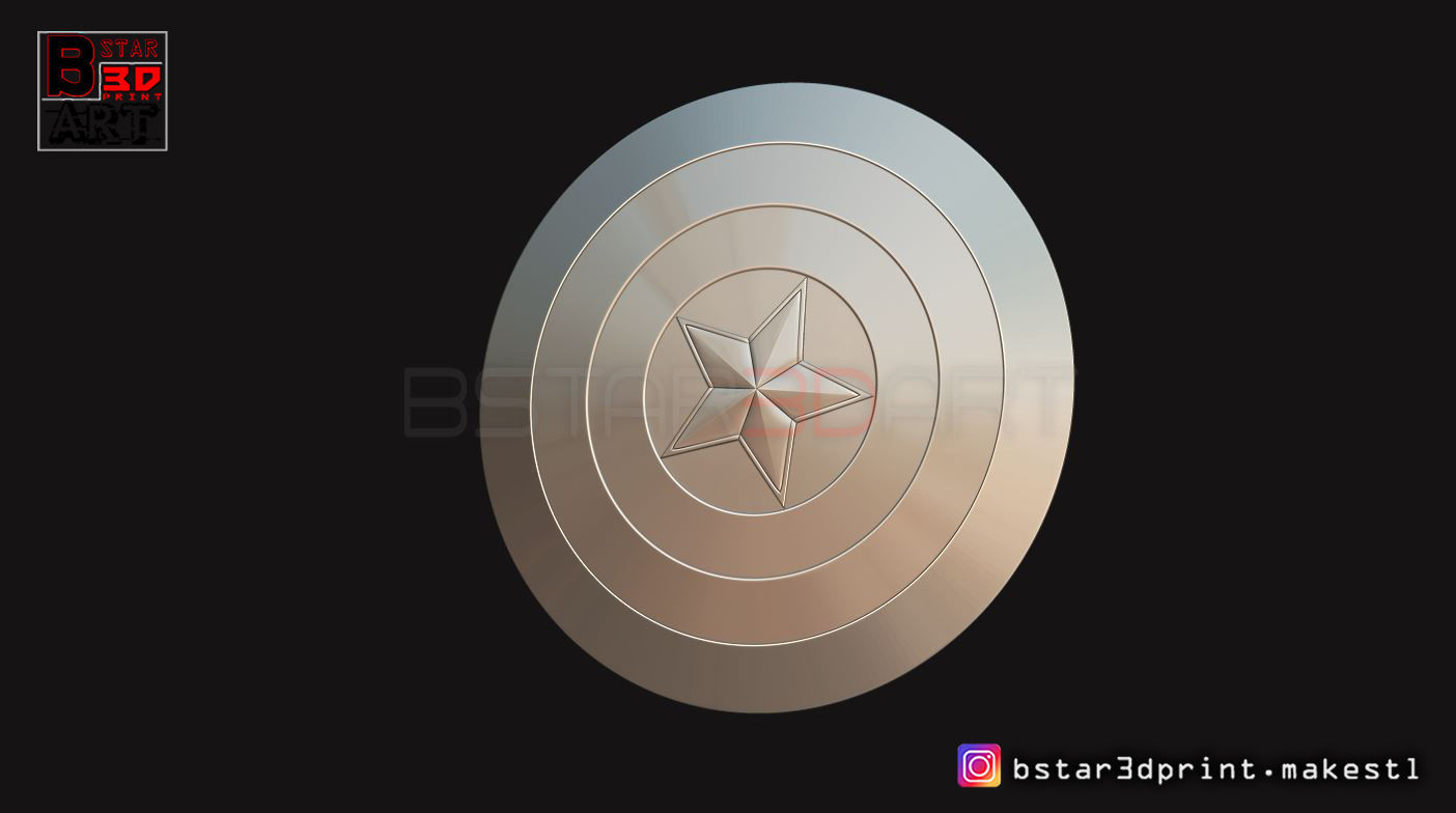 The captain America Shield - Infinity War - Endgame - Marvel 3D model ...
