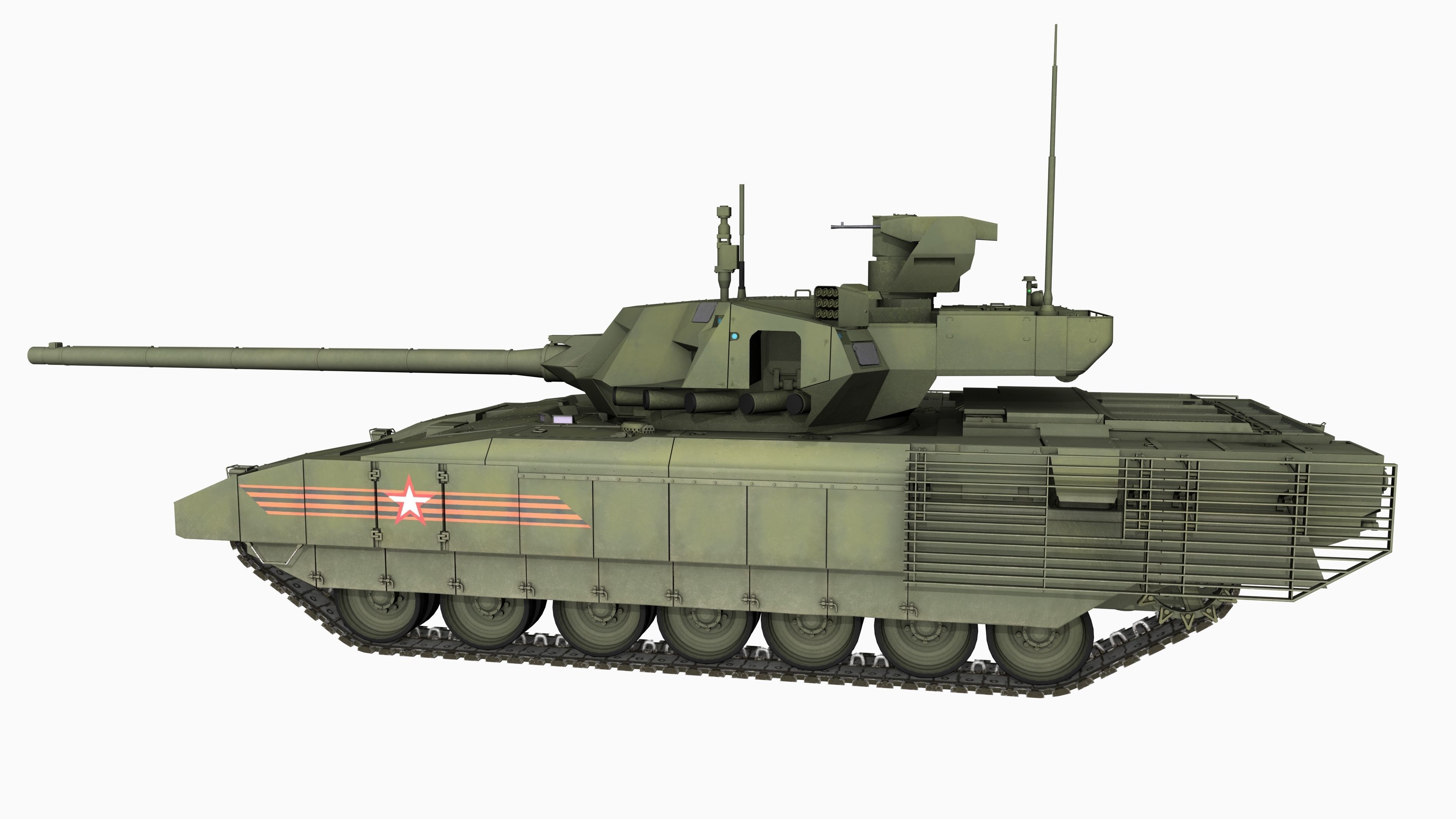 3D model T-14 Armata Russian MBT Game Model PBR VR / AR / low-poly ...
