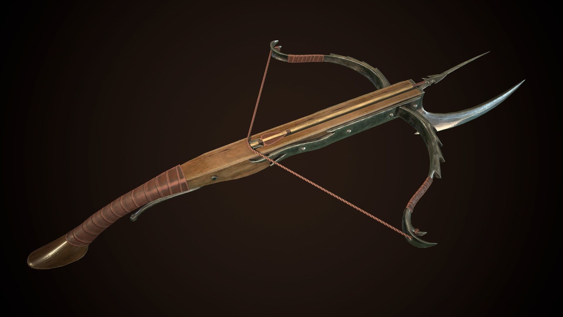 3D model Crossbow VR / AR / low-poly rigged animated | CGTrader