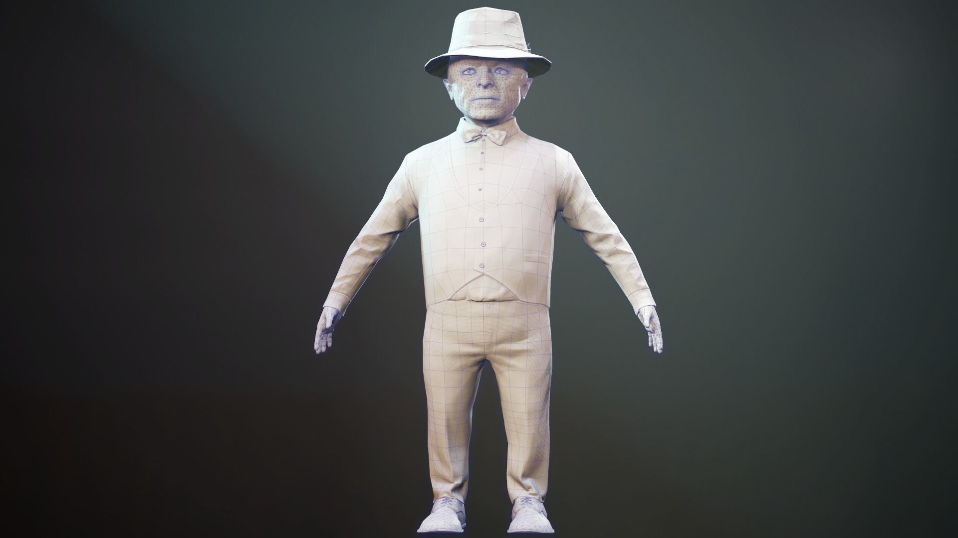 3D model Small man mr Anderson - Dwarf VR / AR / low-poly | CGTrader