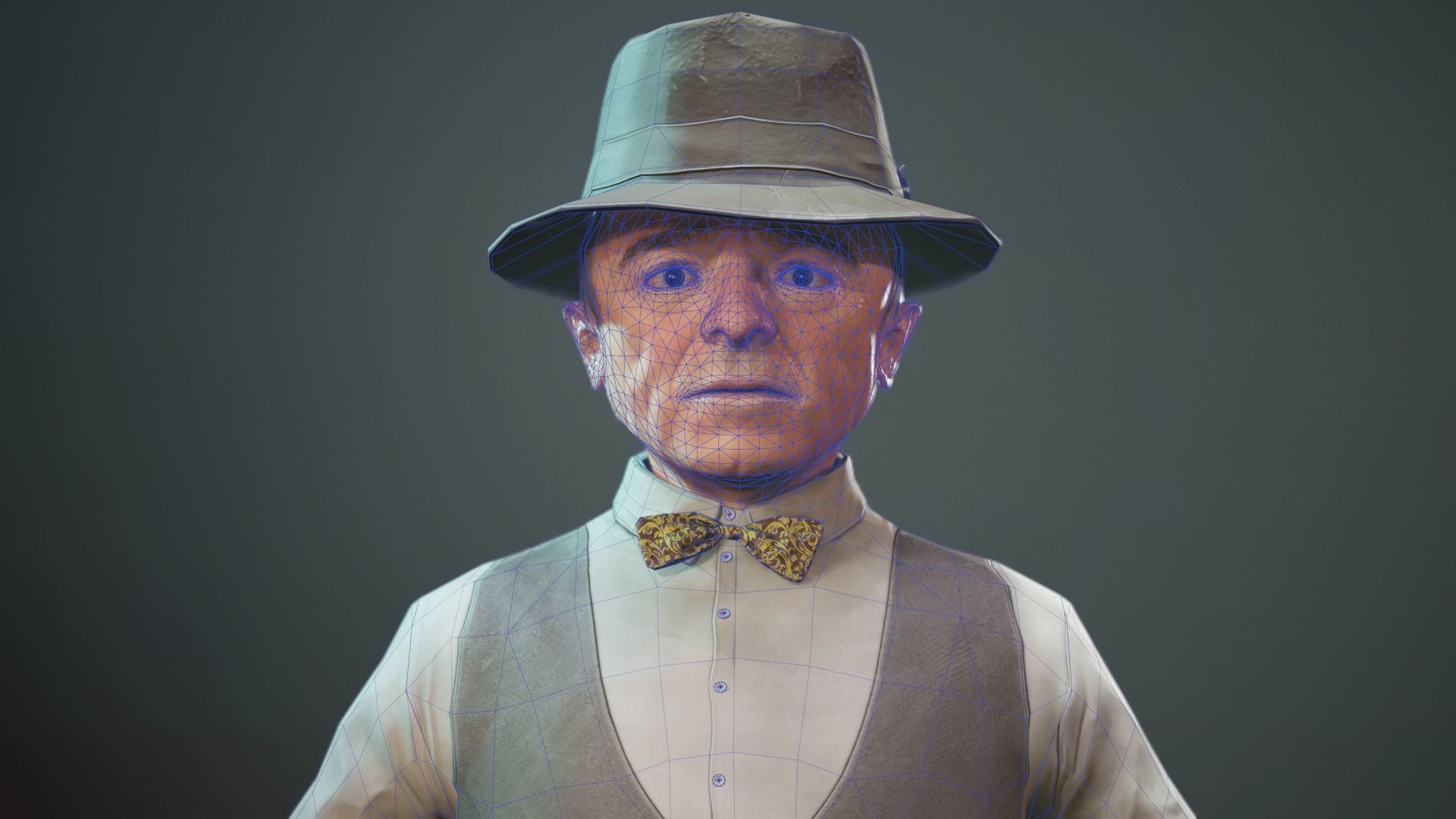 3D model Small man mr Anderson - Dwarf VR / AR / low-poly | CGTrader