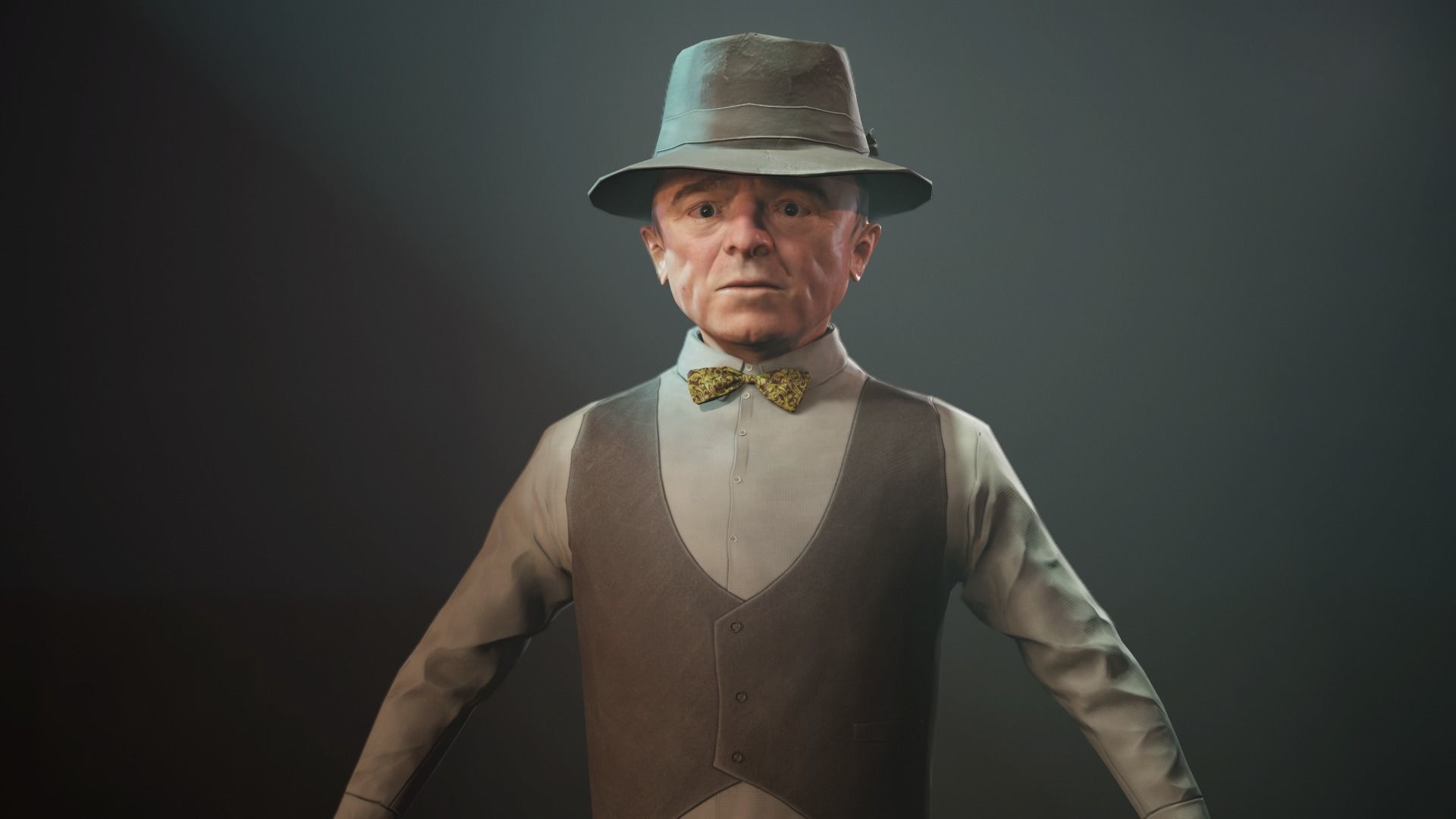 3D model Small man mr Anderson - Dwarf VR / AR / low-poly | CGTrader