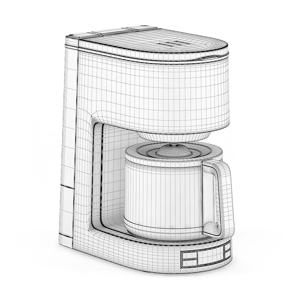 Drip Coffee Machine 3D model | CGTrader