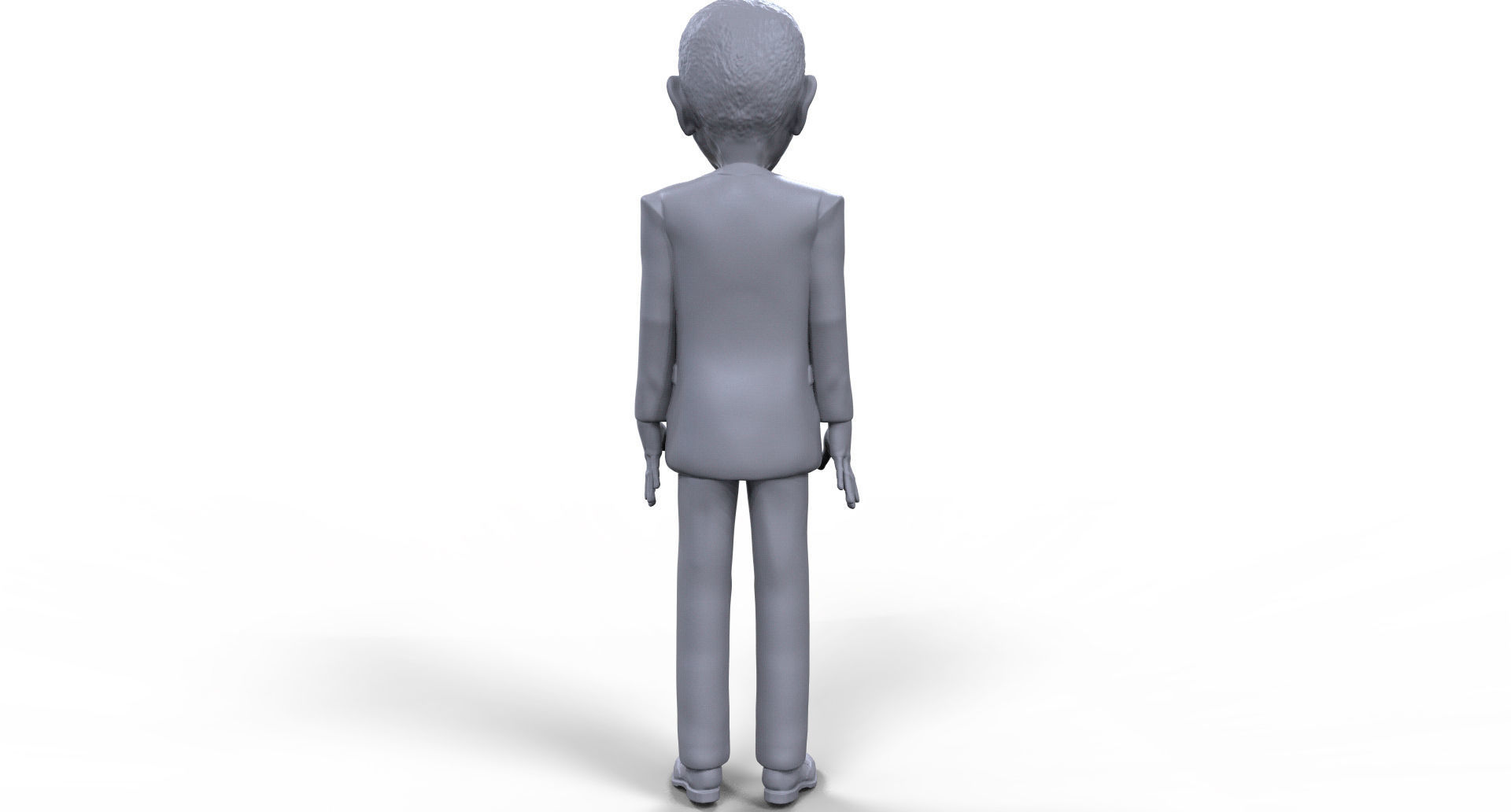 Barack Obama stylized high quality 3d printable miniature 3D model 3D ...