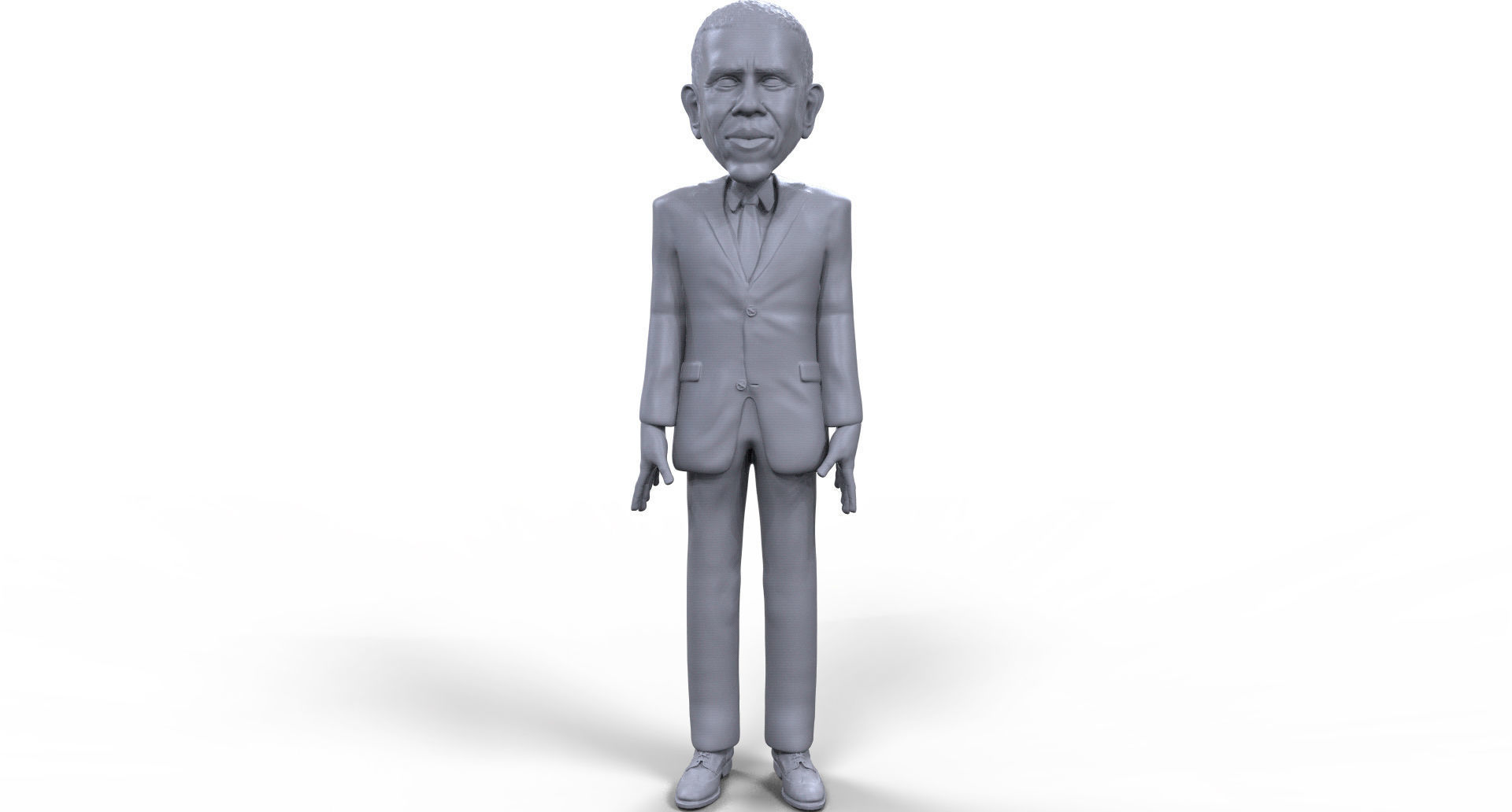Barack Obama stylized high quality 3d printable miniature 3D model 3D ...