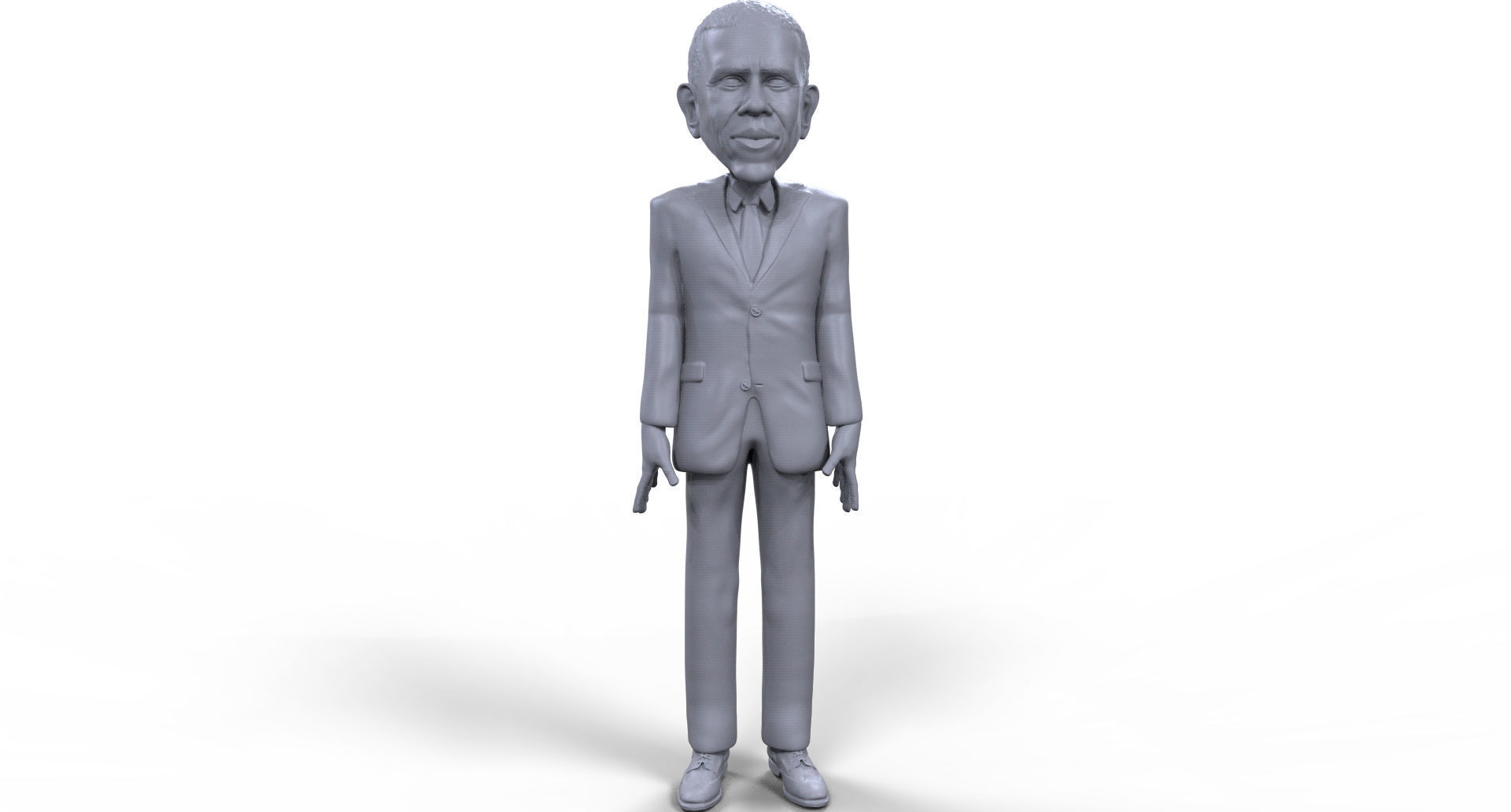 Barack Obama stylized high quality 3d printable miniature 3D model 3D ...