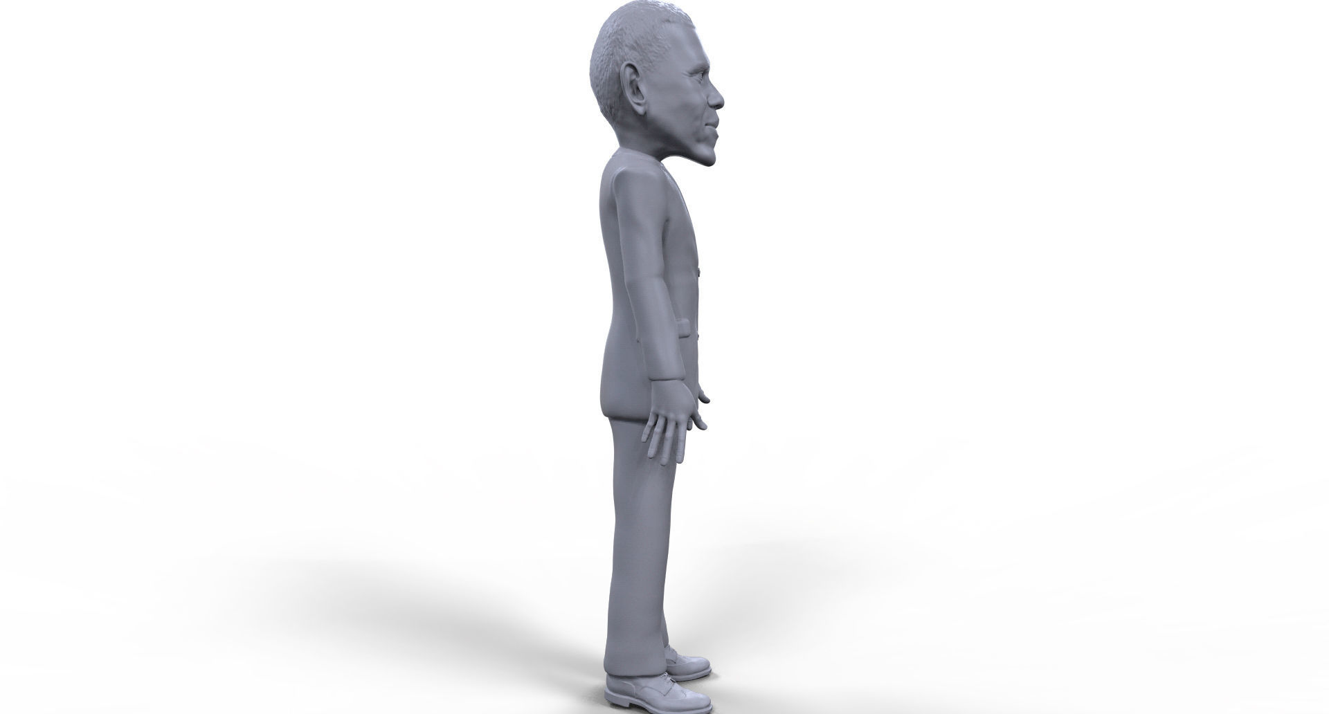 Barack Obama stylized high quality 3d printable miniature 3D model 3D ...