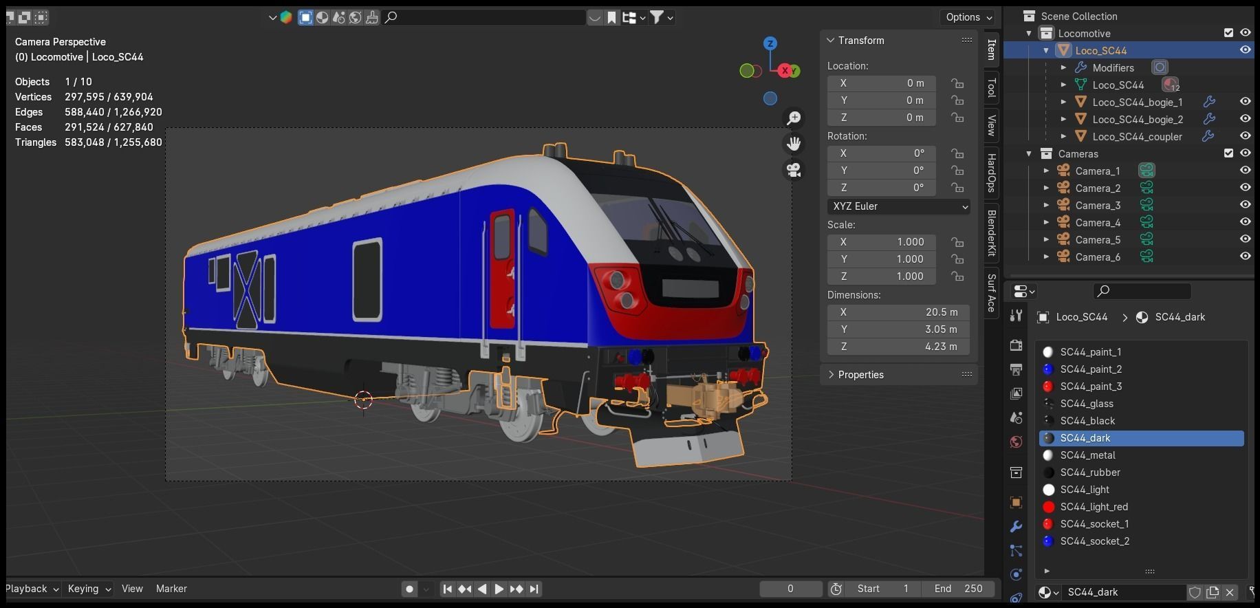 Locomotives Siemens ACS-64 and SC-44 3D Model Collection | CGTrader