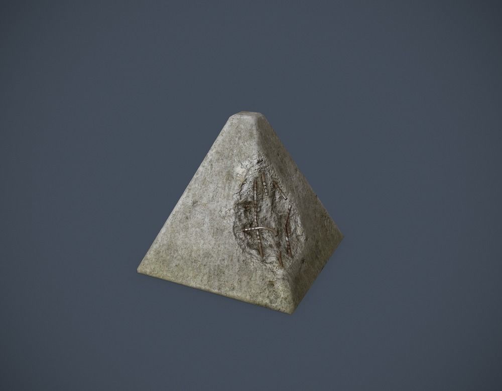 3D model Damaged Dragon Teeth VR / AR / low-poly | CGTrader