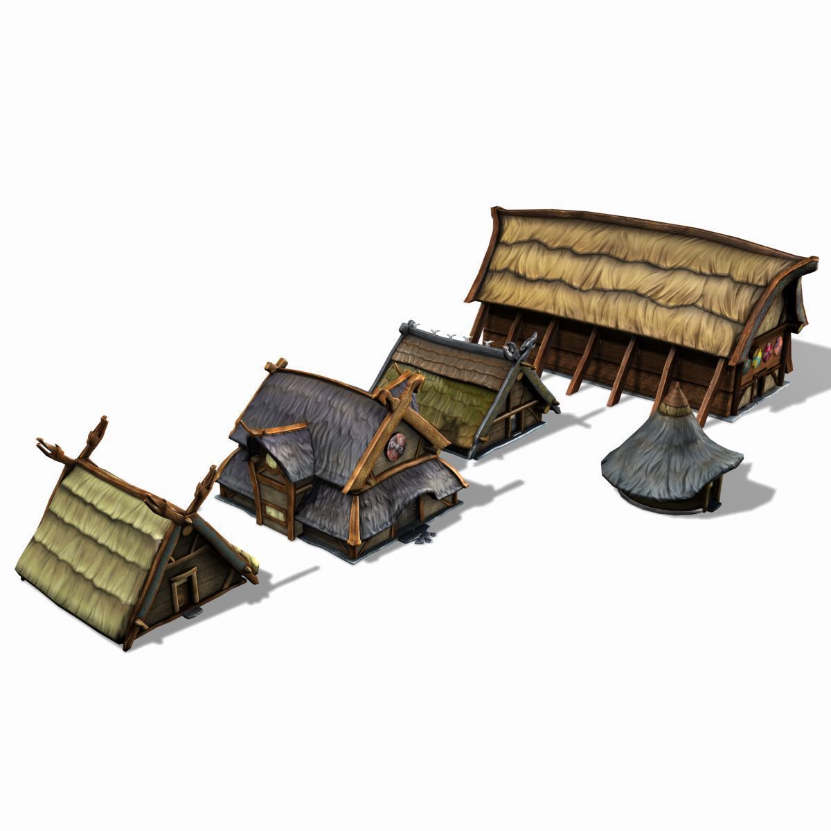 3D model Viking Building Pack VR / AR / low-poly | CGTrader